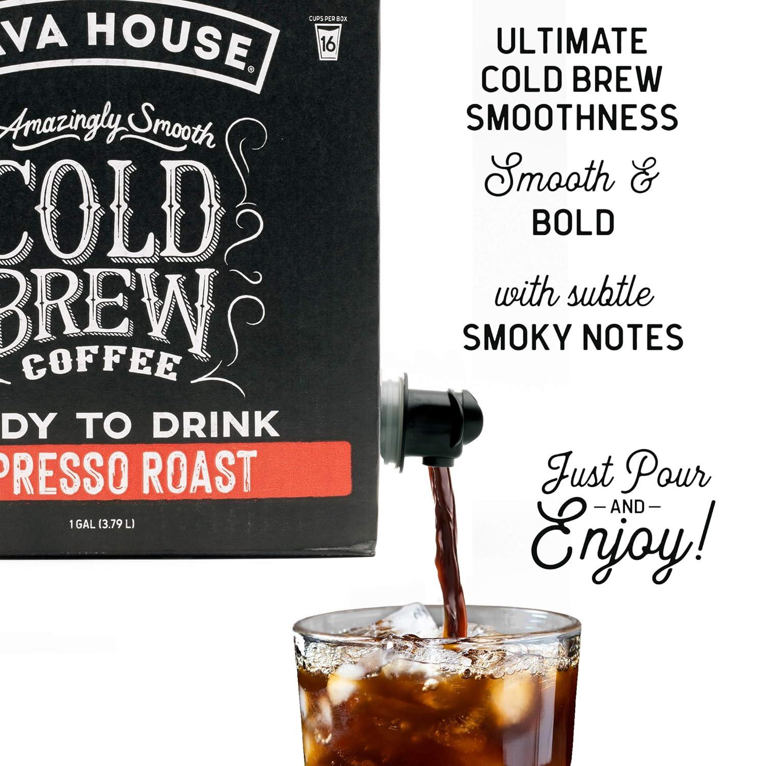 Java House Cold Brew Coffee On Tap (1 Gallon / 128 Fluid Ounce Each Box ...