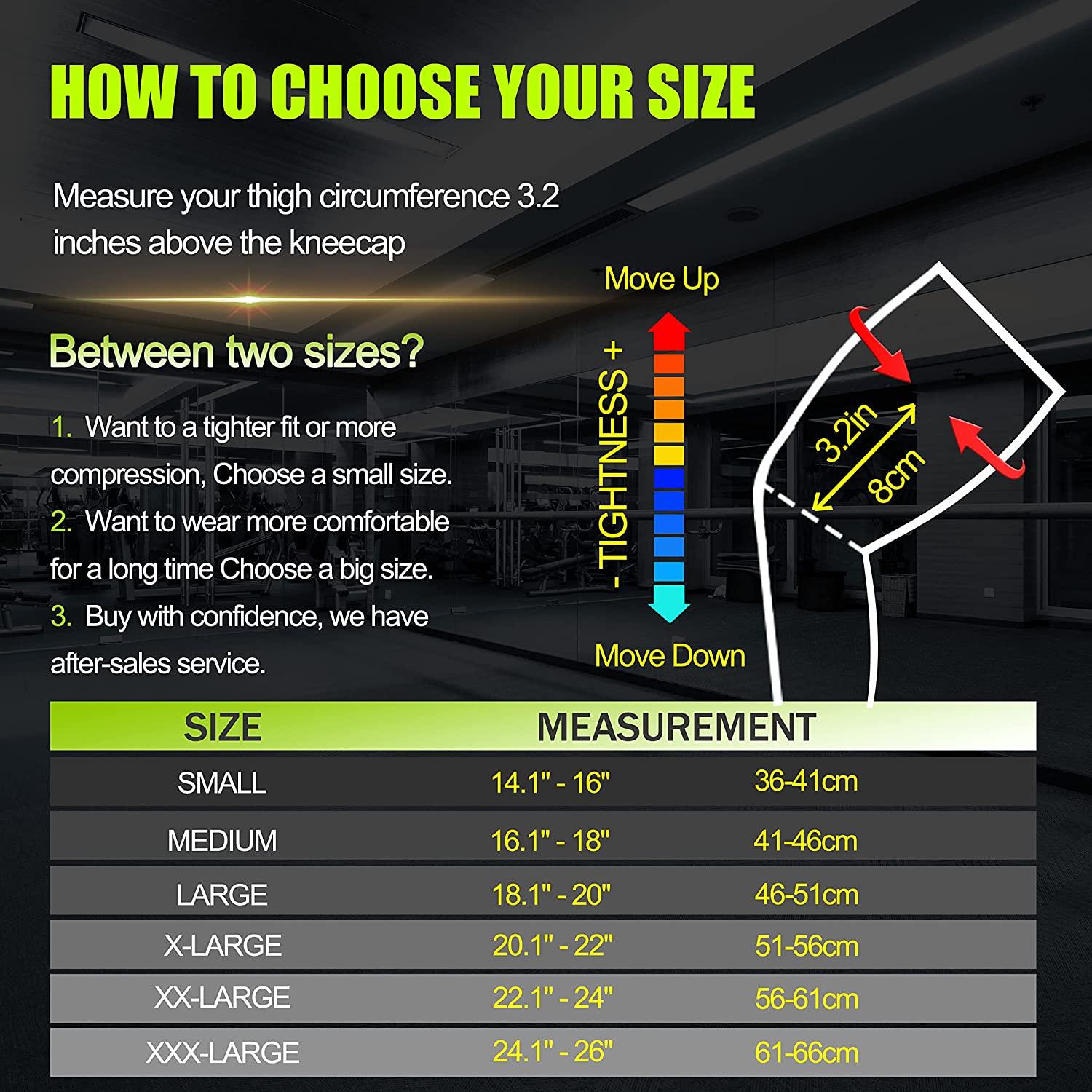 2 Pack Knee Braces Sleeves for Men & Women - JLebow Compression Knee ...