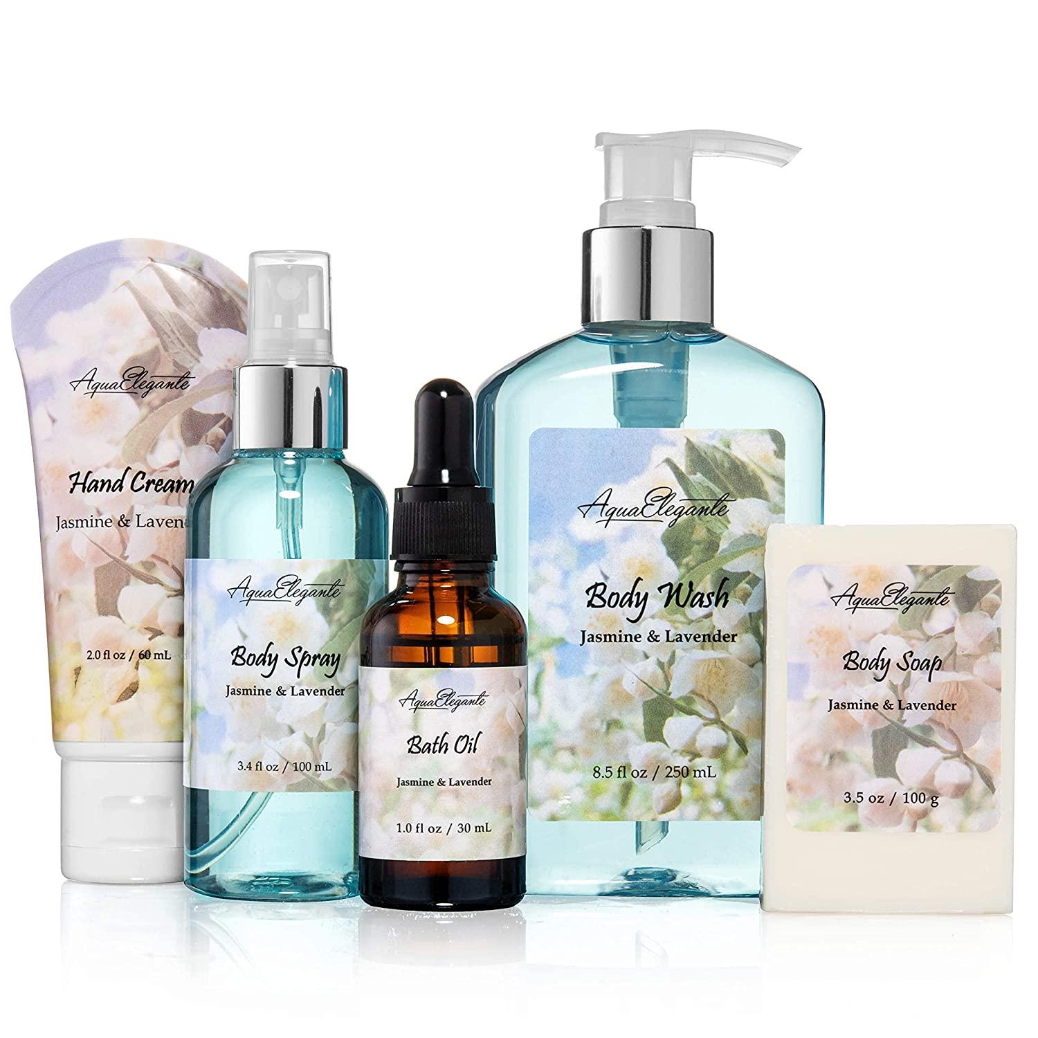 Luxury Bath Spa Gift Set with Jasmine & Lavender - 15 Piece Spa Kit for ...