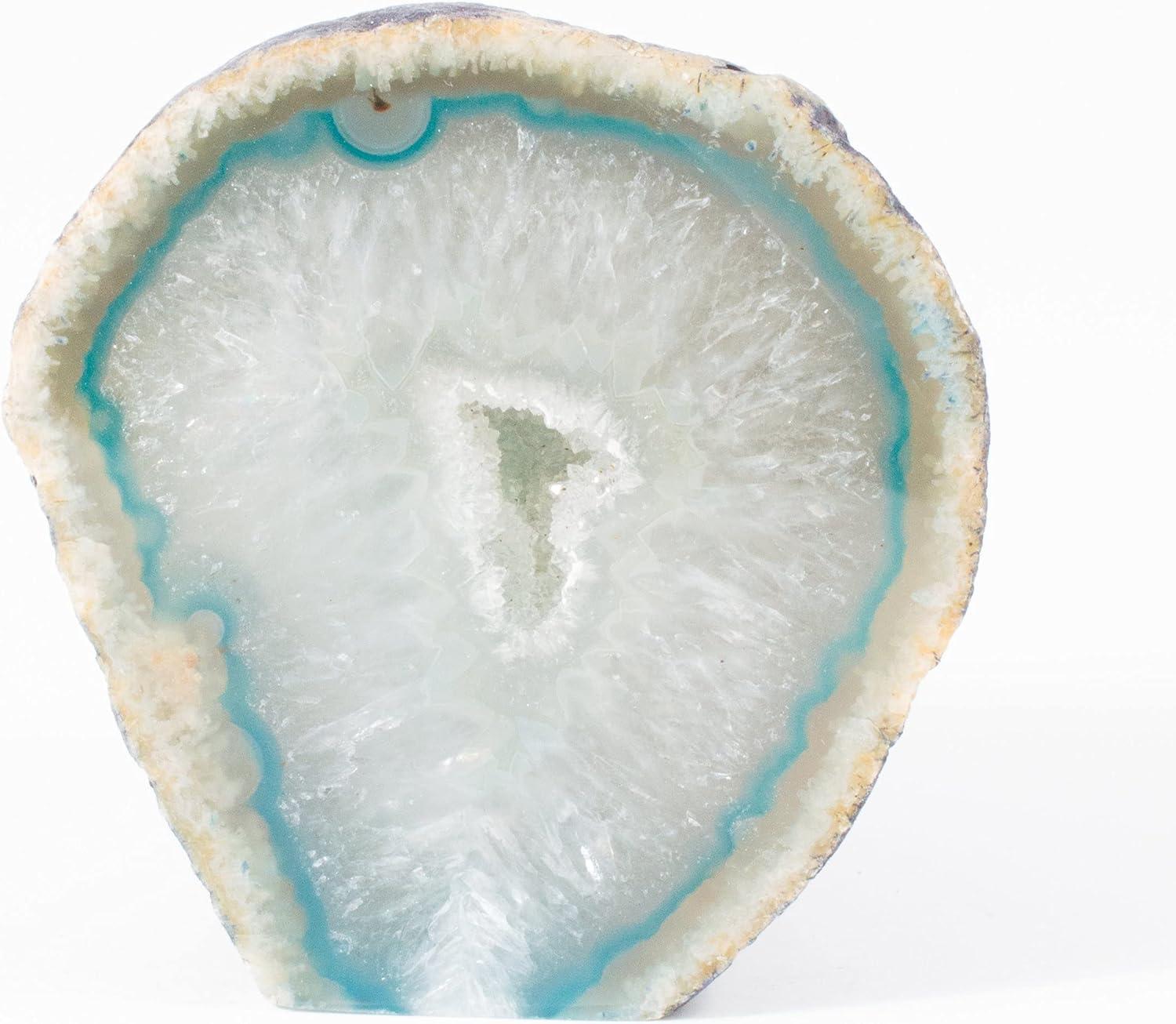 Green/Teal Agate Geode: Unique Natural Crystal for Home Decor | Buy Now ...