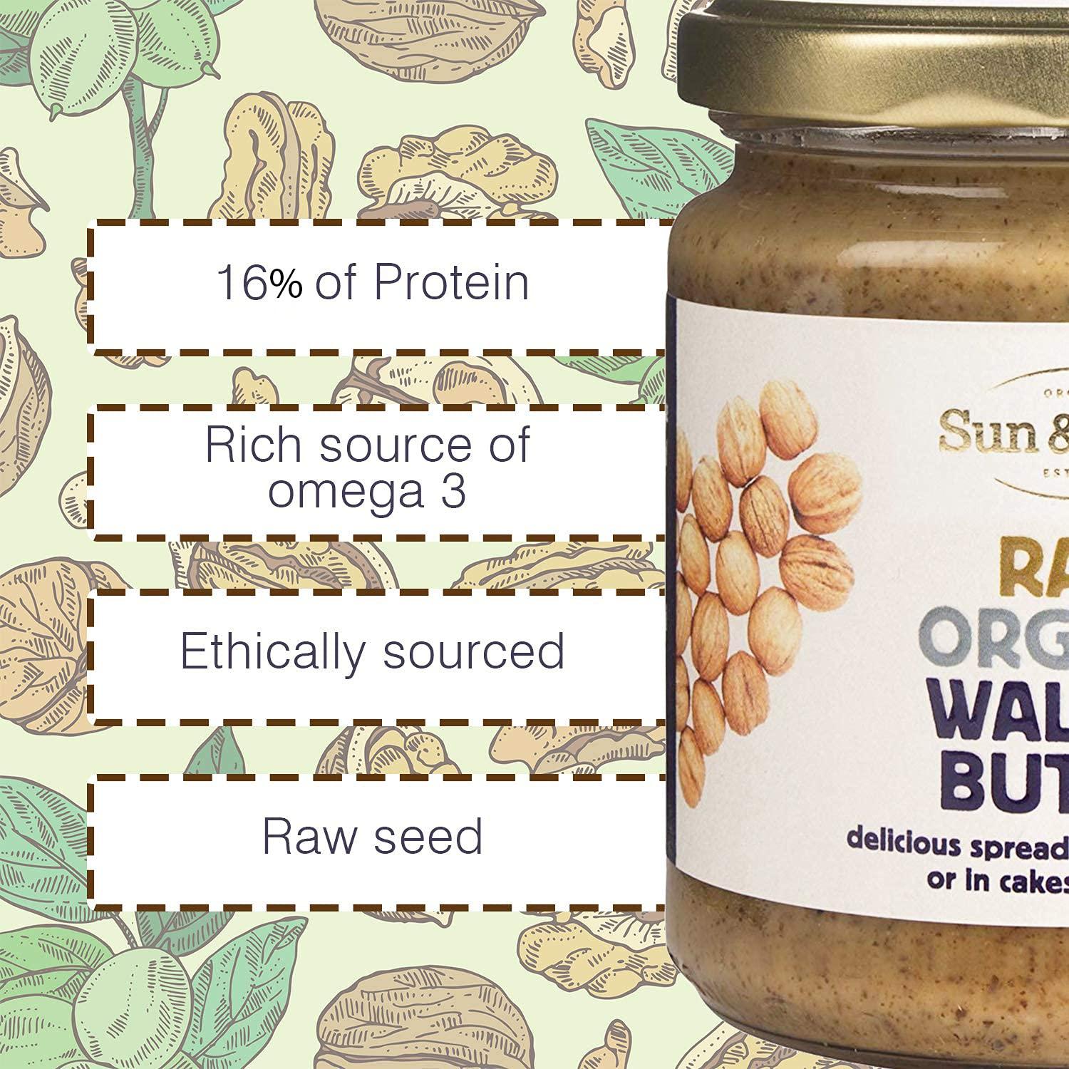 Sun & Seed Raw Organic Walnut Butter Spreads 250g (2 Pack) - Gluten ...