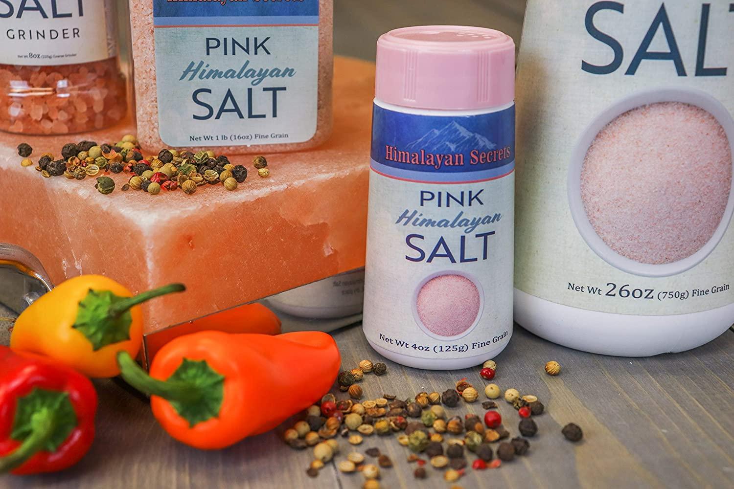 Pink Himalayan Cooking Salt - Kosher Certified Fine Grain Gourmet Salt ...