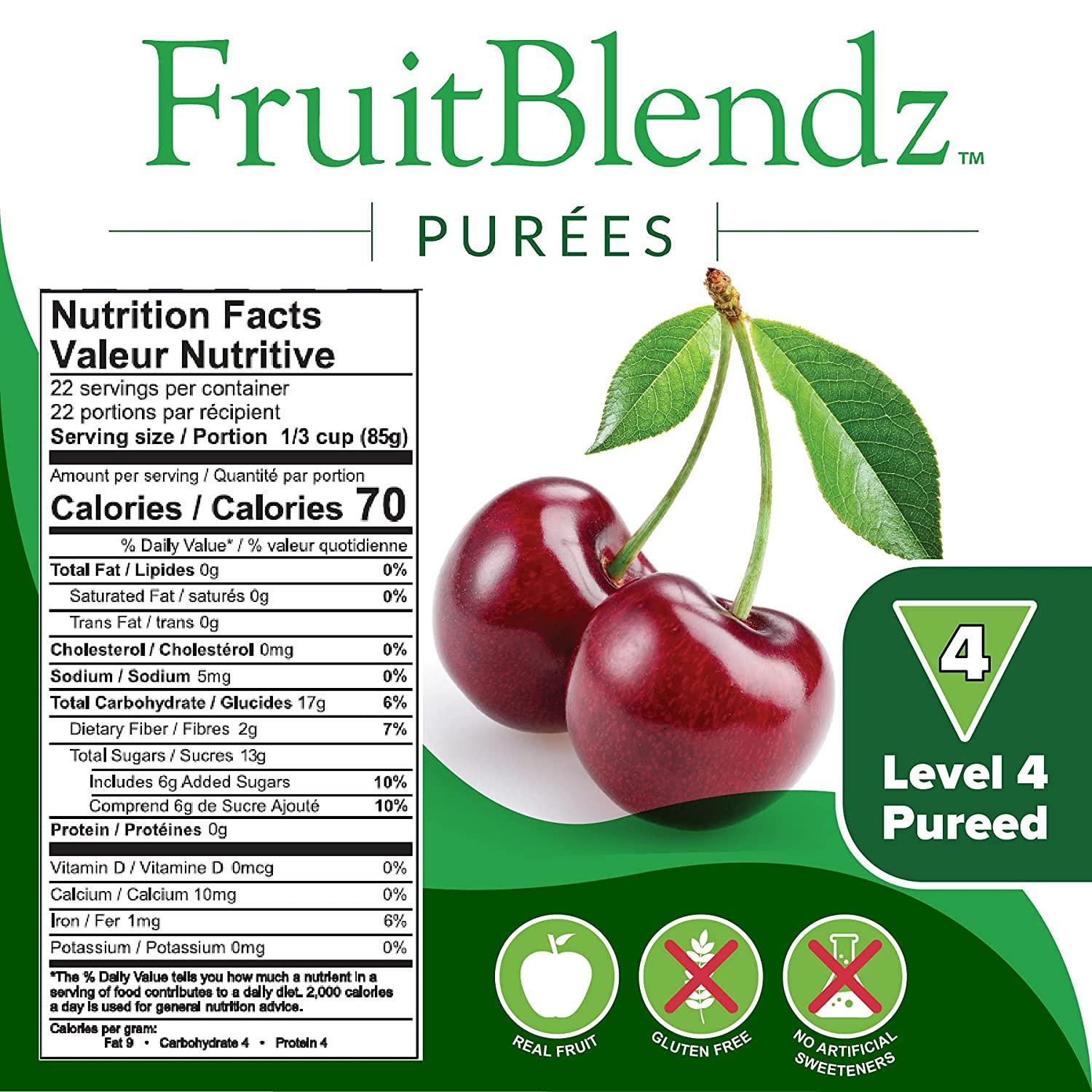 FruitBlendz Pureed Food for Dysphagia Adults - Fruit Cocktail | IDDSI ...