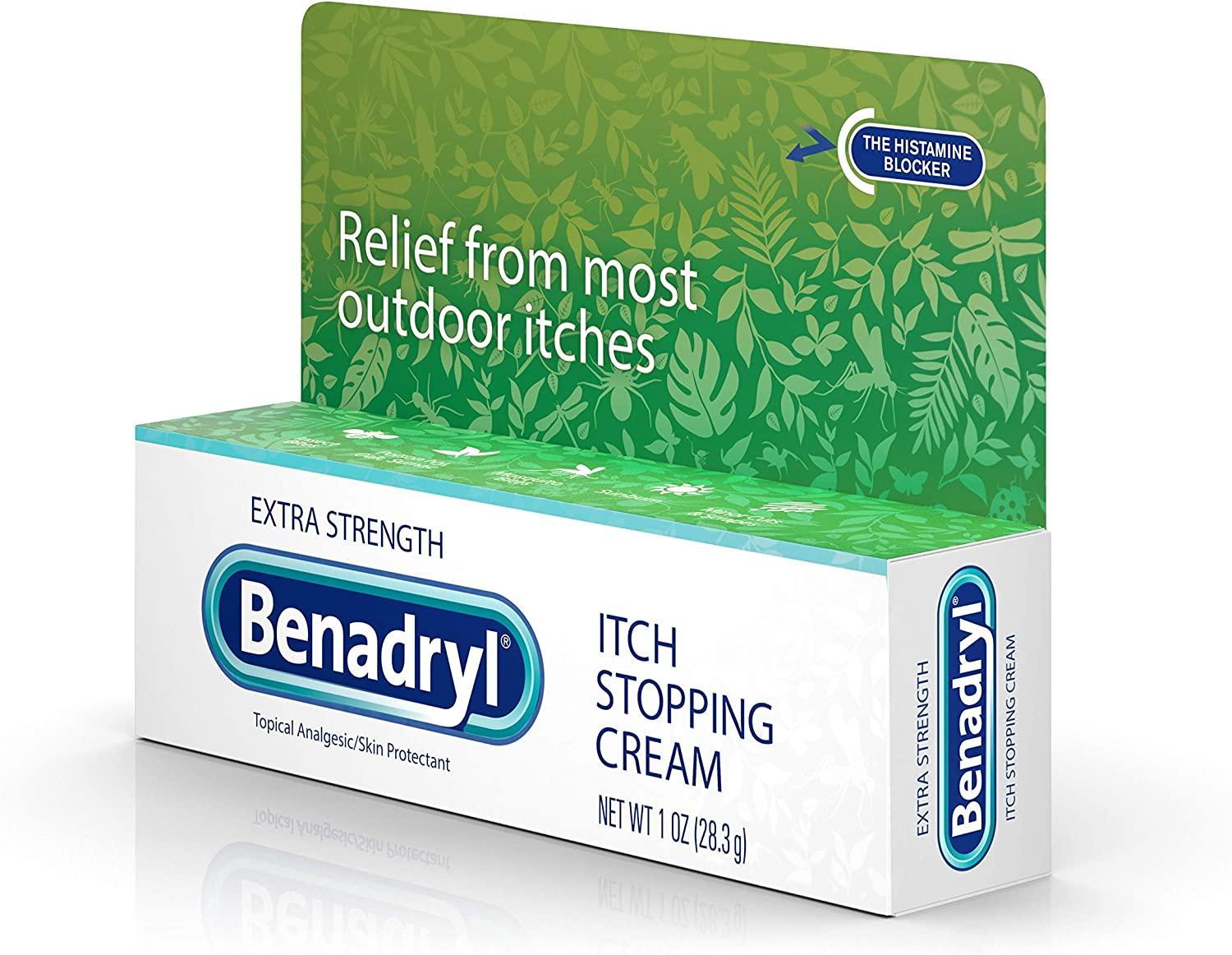 Benadryl Extra Strength Anti-Itch Cream 1oz - Topical Analgesic for Outdoor Itches | Buy Now ...