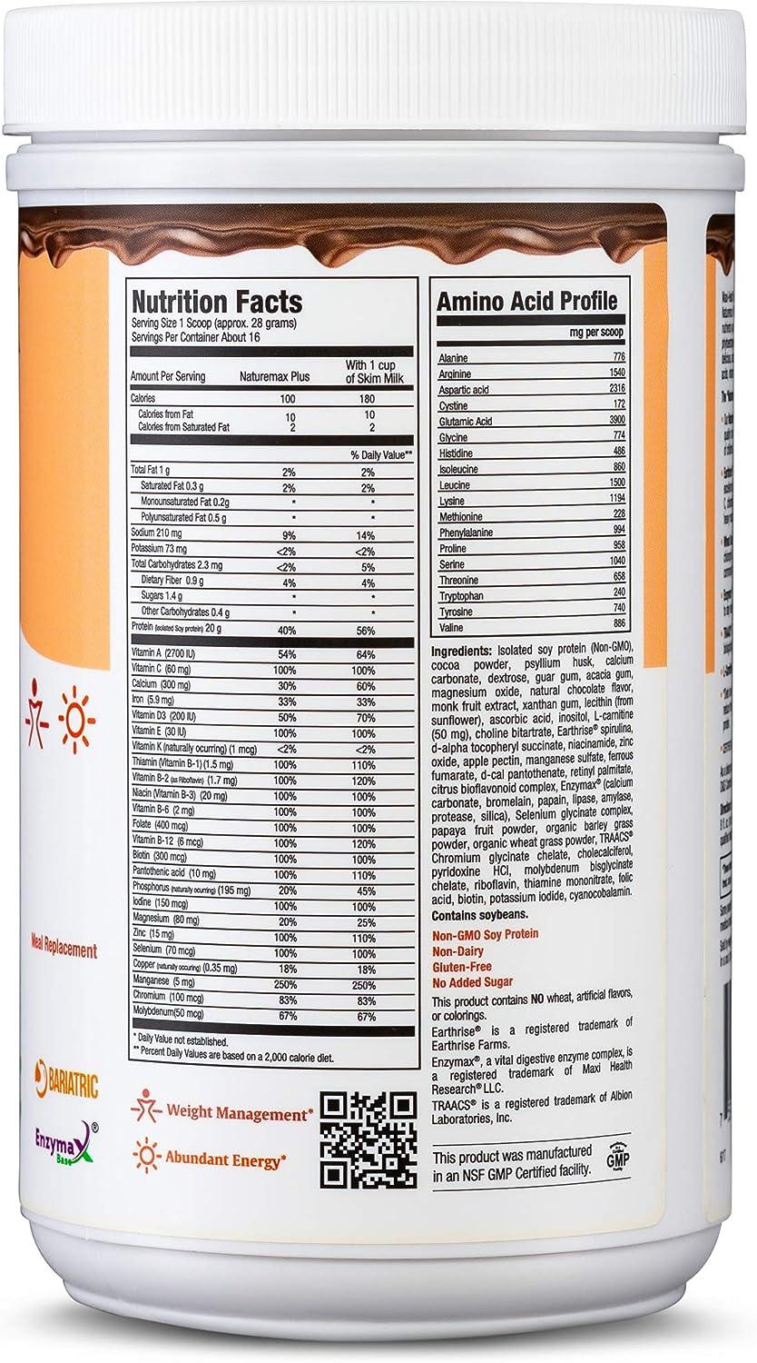 Maxi-Health NatureMAX Plus Energy Support Drink Soy Protein Powder ...