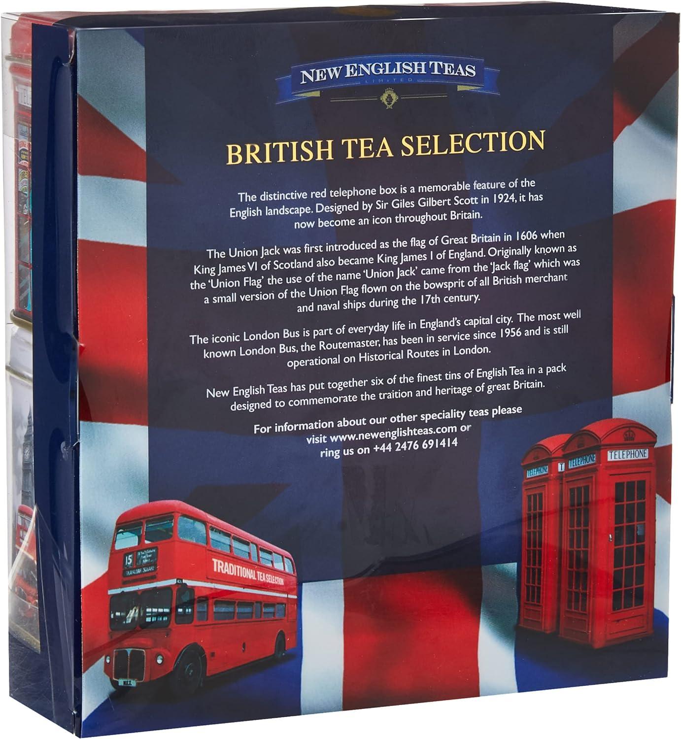 New English Teas British Mini Tin Tea Selection 140g - Exquisite ...