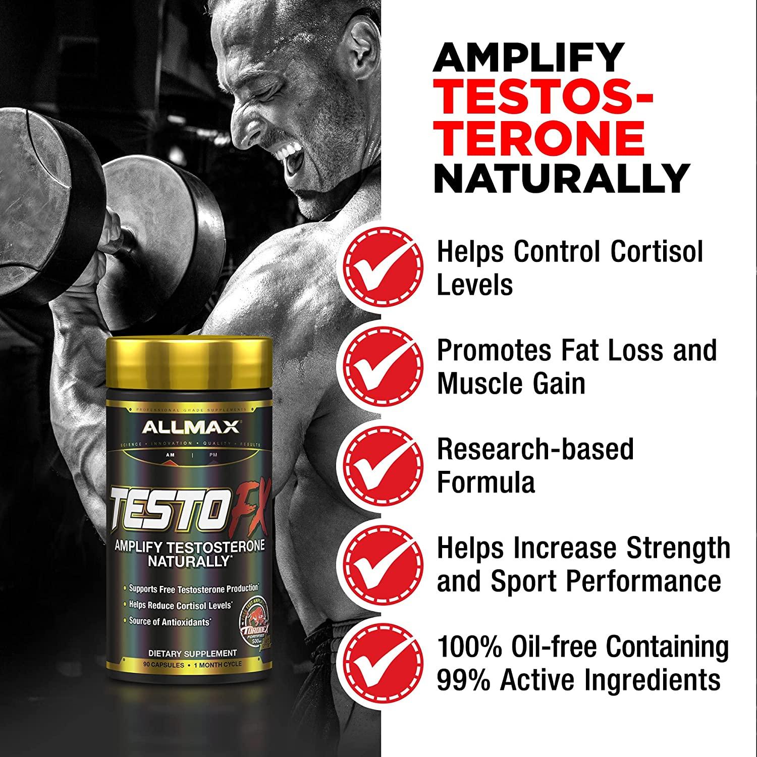 ALLMAX Nutrition TestoFX - Boost Testosterone Levels - 90 Capsules ...