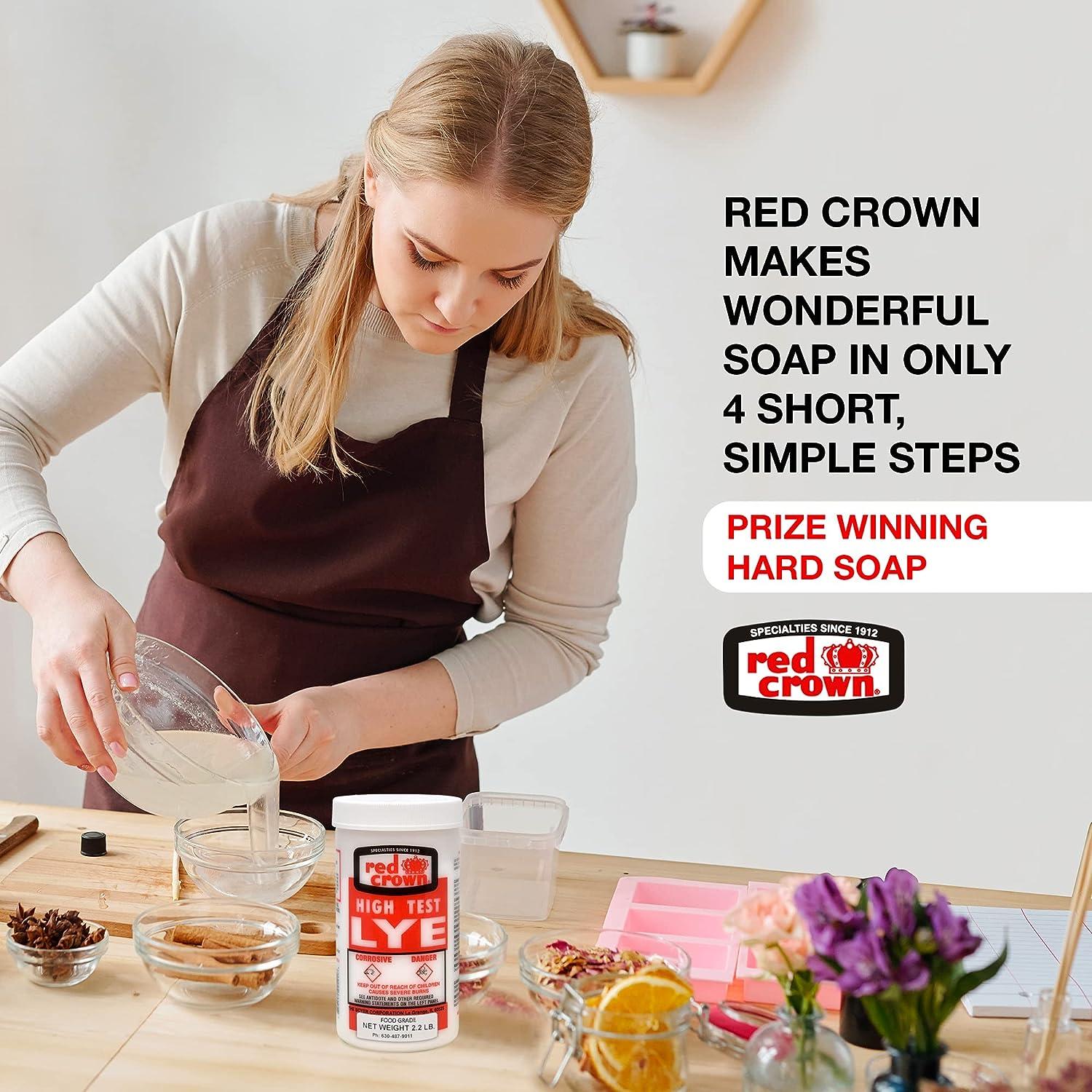 Sodium Hydroxide Pure High Test Lye Food Grade 2.2 lbs - 2 Pack for ...