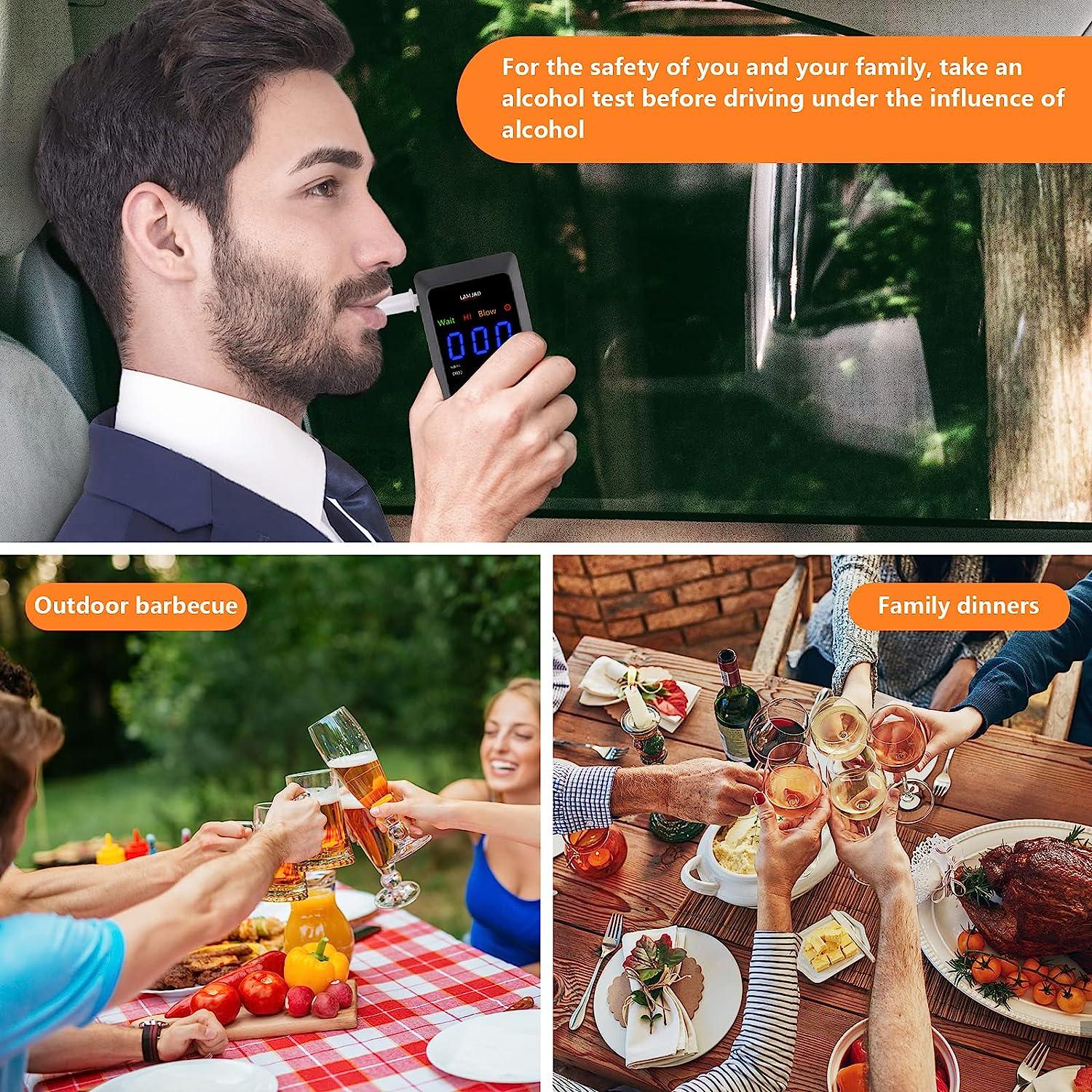 LAMJAD Breathalyzer D900 Digital LED Screen USB Charger Professional ...