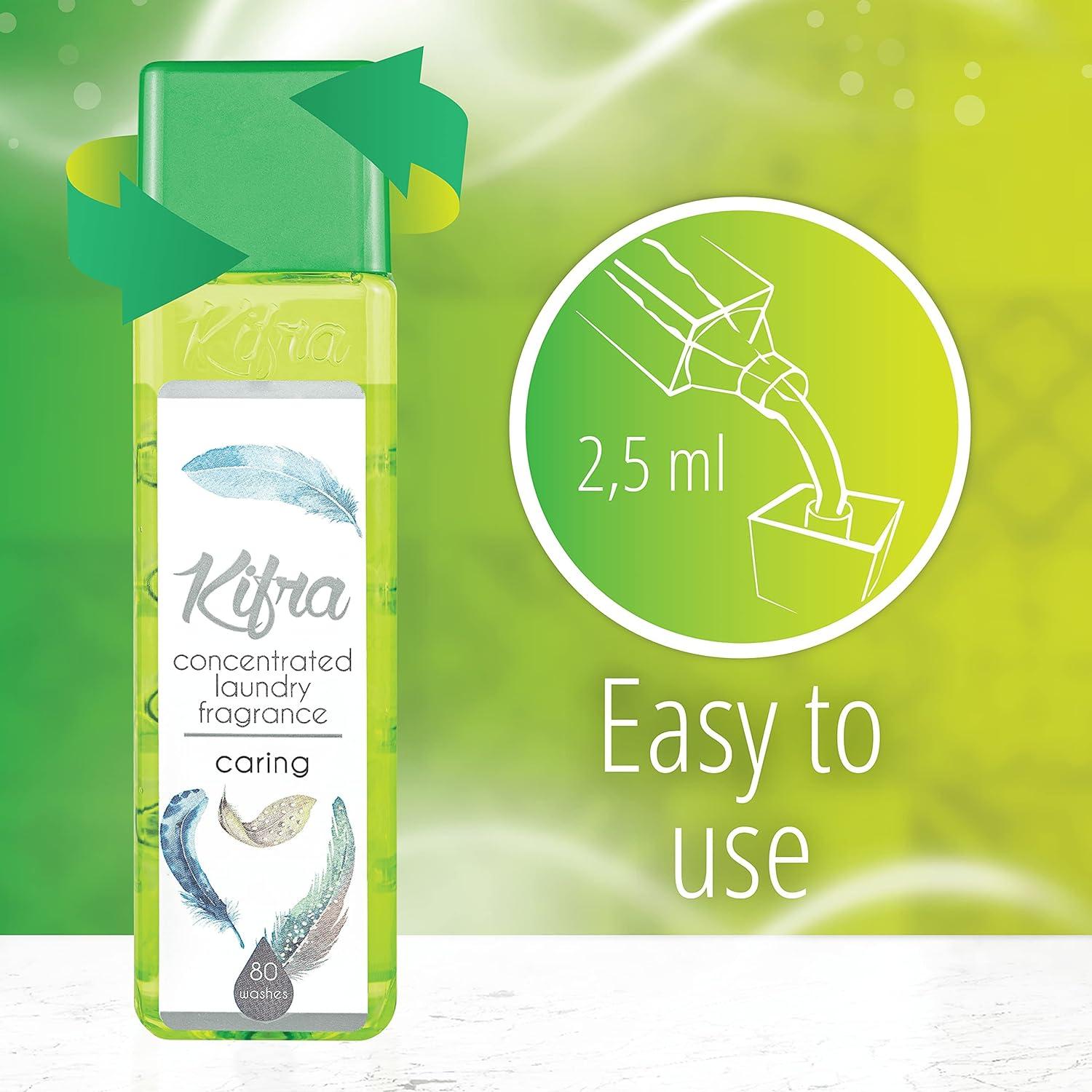 KIFRA CARING Concentrated Laundry Fragrance 200ml - Up to 80 Washes ...