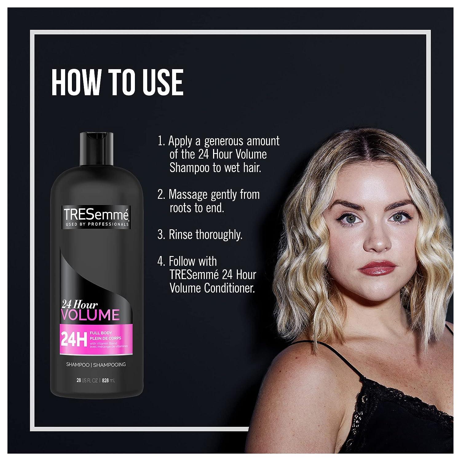 TRESemme 24 Hour Volumizing Shampoo and Conditioner Set - Boost Volume ...