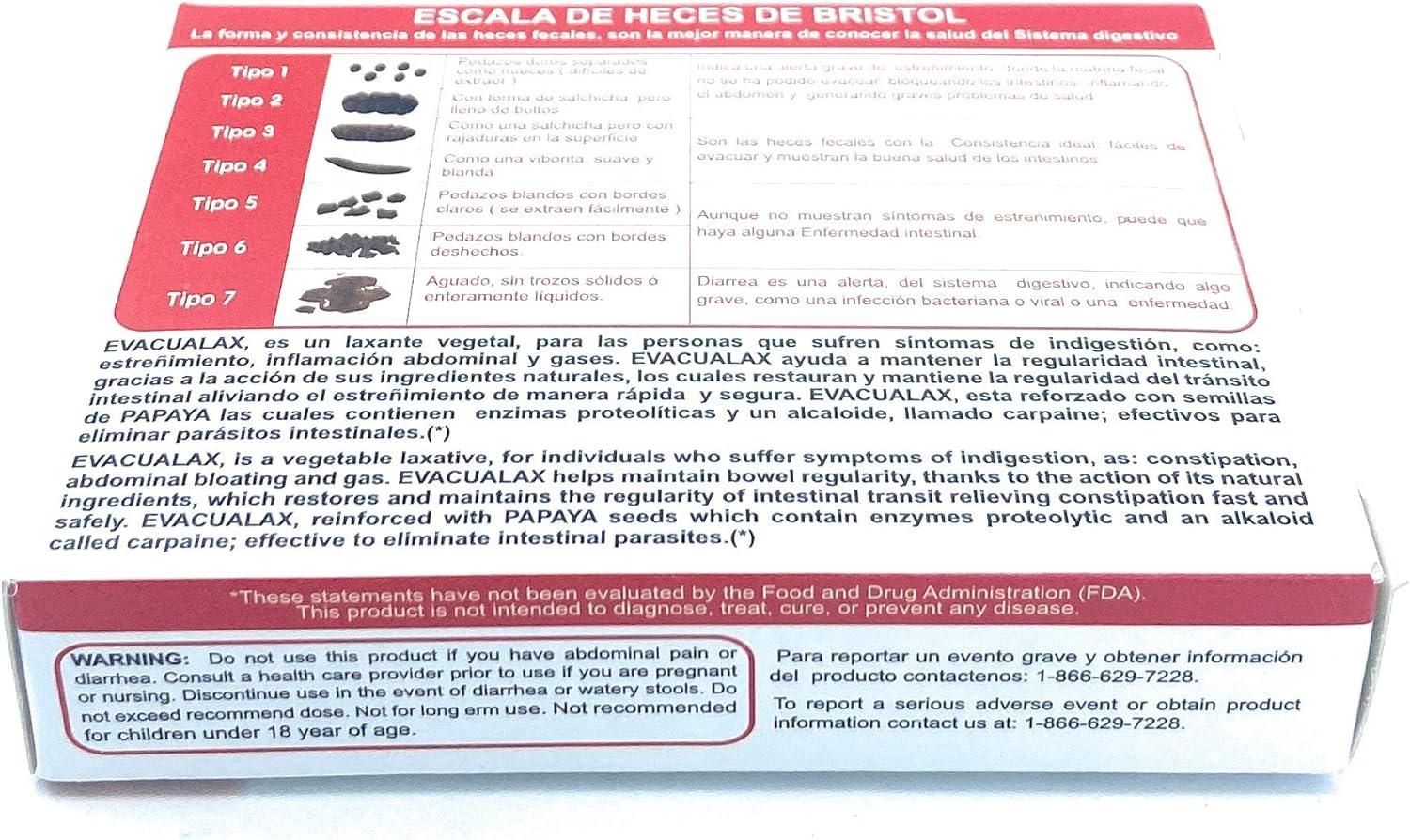 EVACUALAX Forte - LAXANTE Vegetal | Natural Constipation Relief | Buy ...