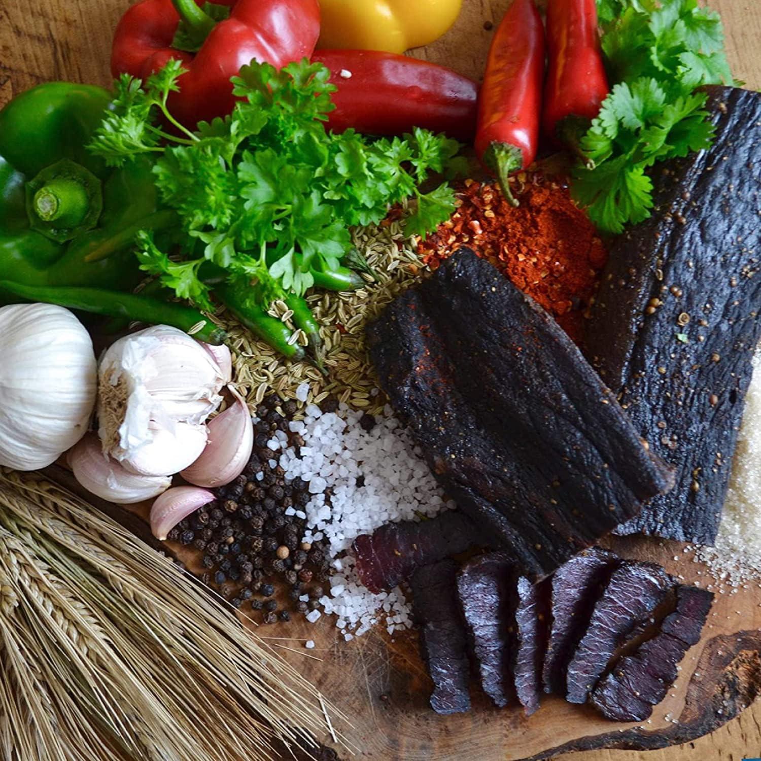 Biltong Man Peri-Peri Beef Biltong 500g Pack - Healthy High Protein ...
