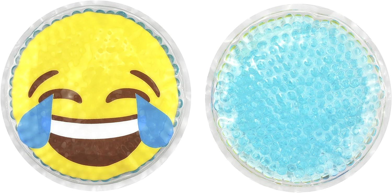 FOMI Care Kids Emoji Boo Boo Ice Packs (4 Pack) - Fun Gel Bead Wraps ...