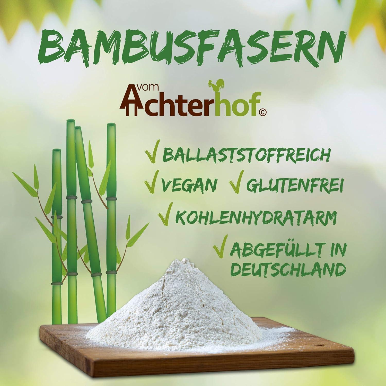 Bamboo Fiber Flour 1kg | Low Carb Filler - High Quality | Achterhof ...