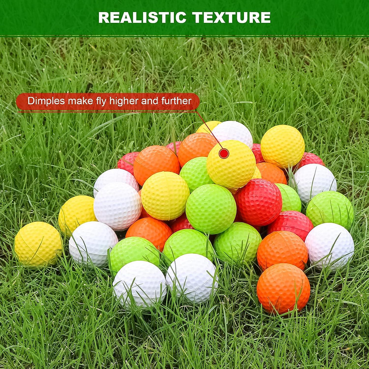 40 Pack Foam Golf Practice Balls - Realistic Feel Limited Flight ...