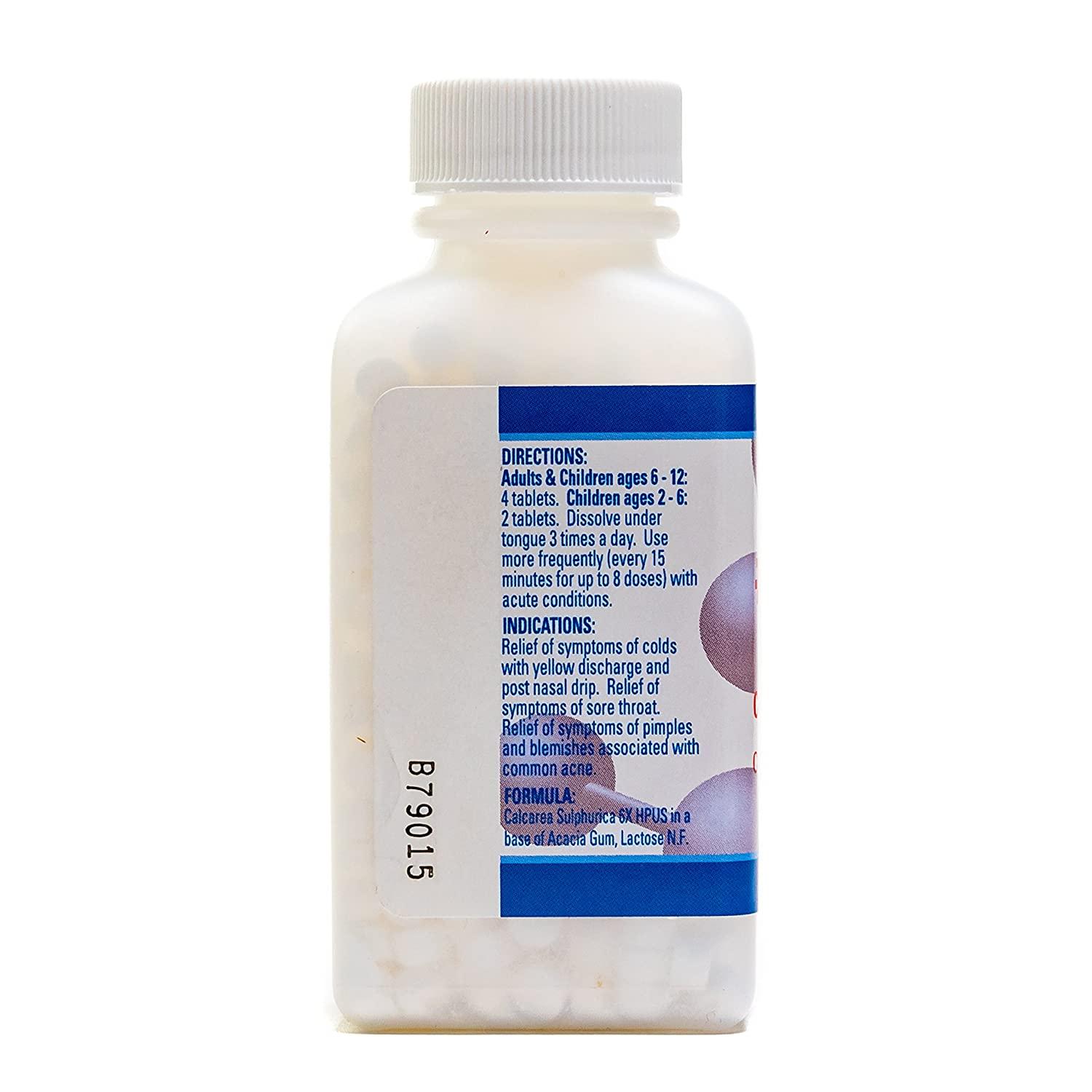 Hyland's Cell Salts #3 Calcarea Sulphurica 6X - Homeopathic Cold Relief ...