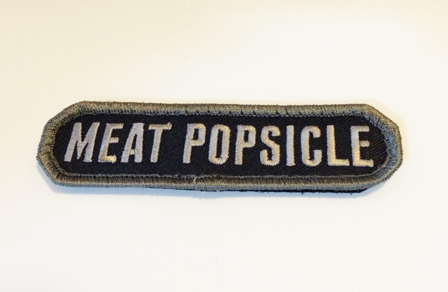 Urban Tactical Meat Popsicle Morale Patch - High-Quality Embroidered Patch