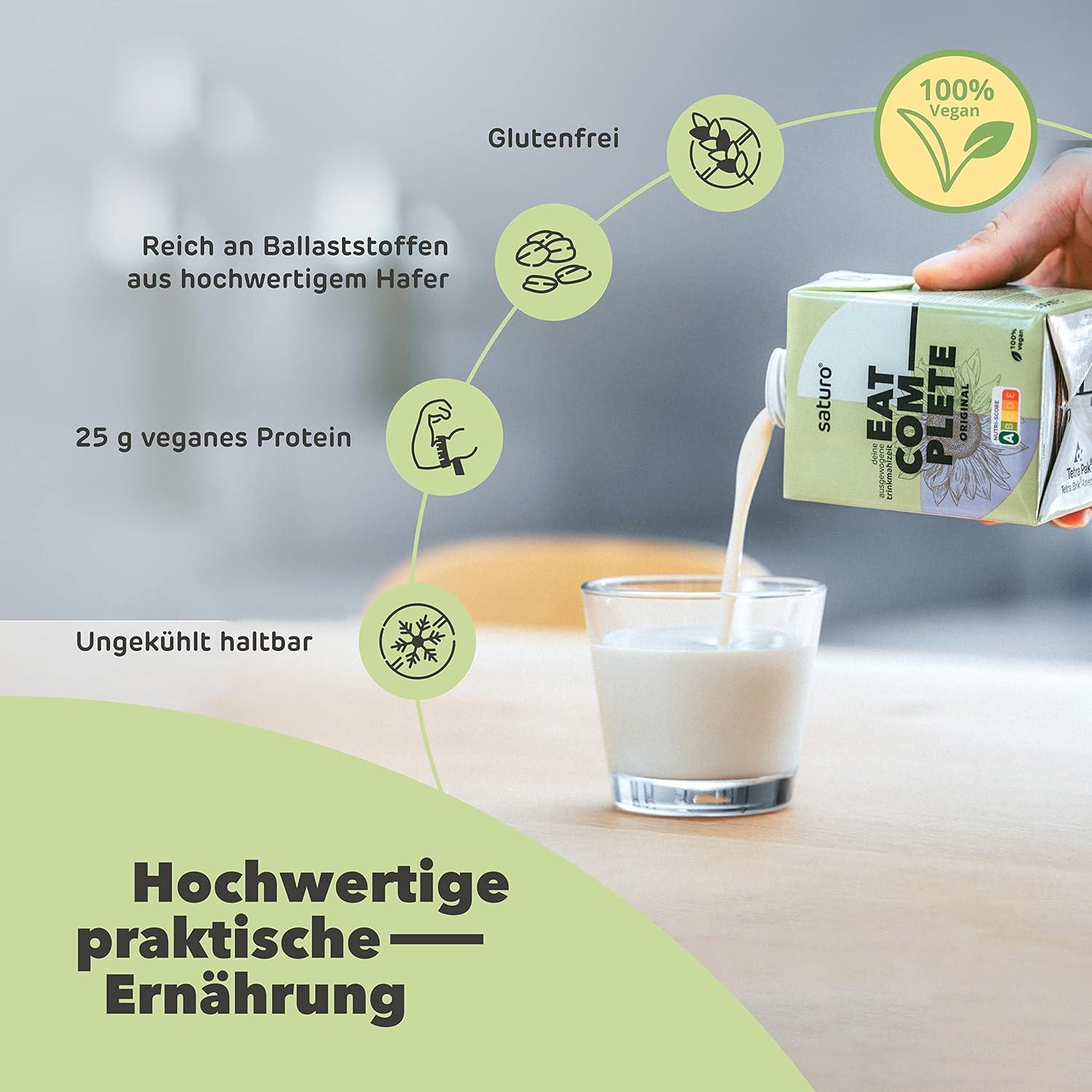 Saturo Drinking Meal Original | Vegan Astronaut Food with Protein ...