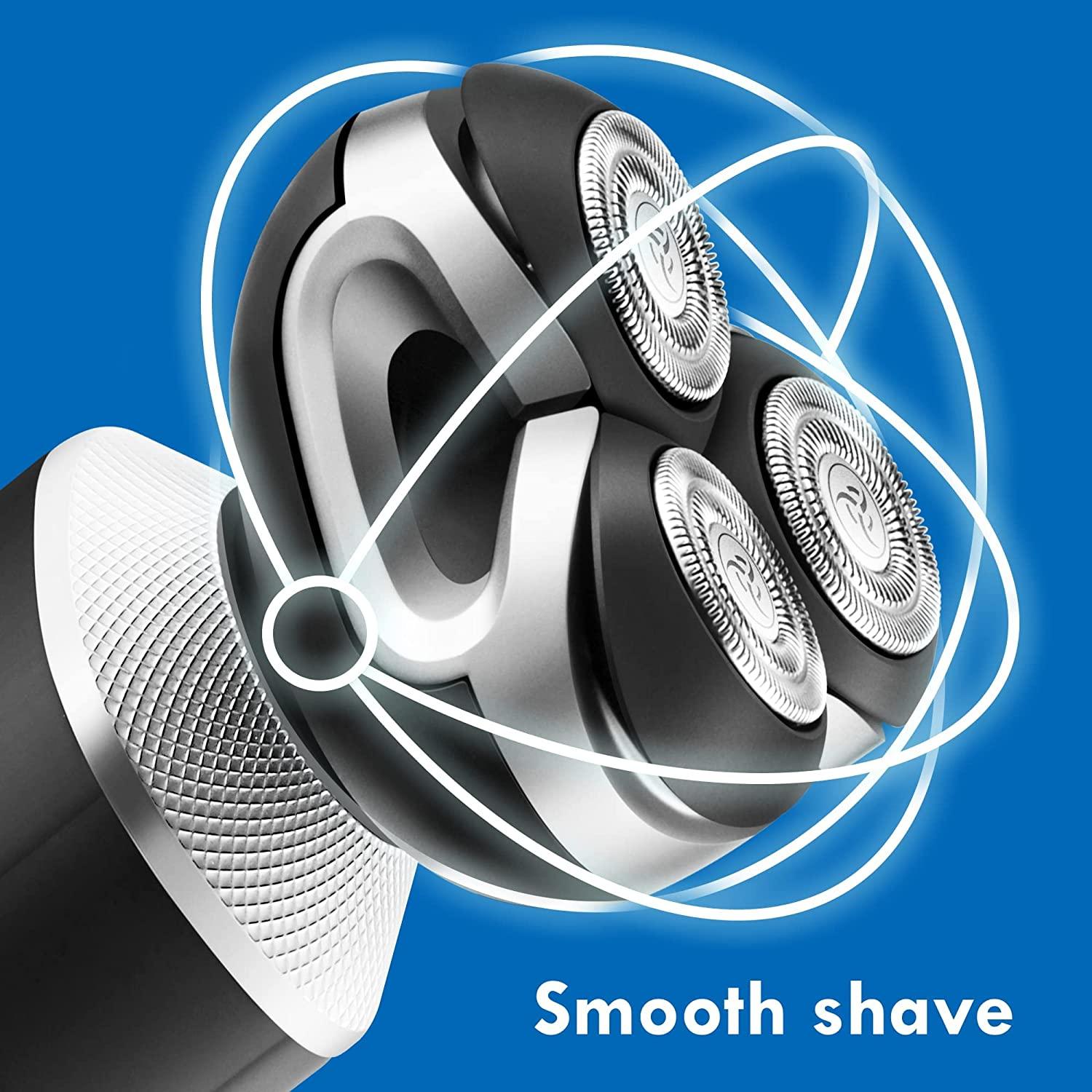 Men's Rotary Electric Razor - Wet/Dry Shaver with Trimmer ...