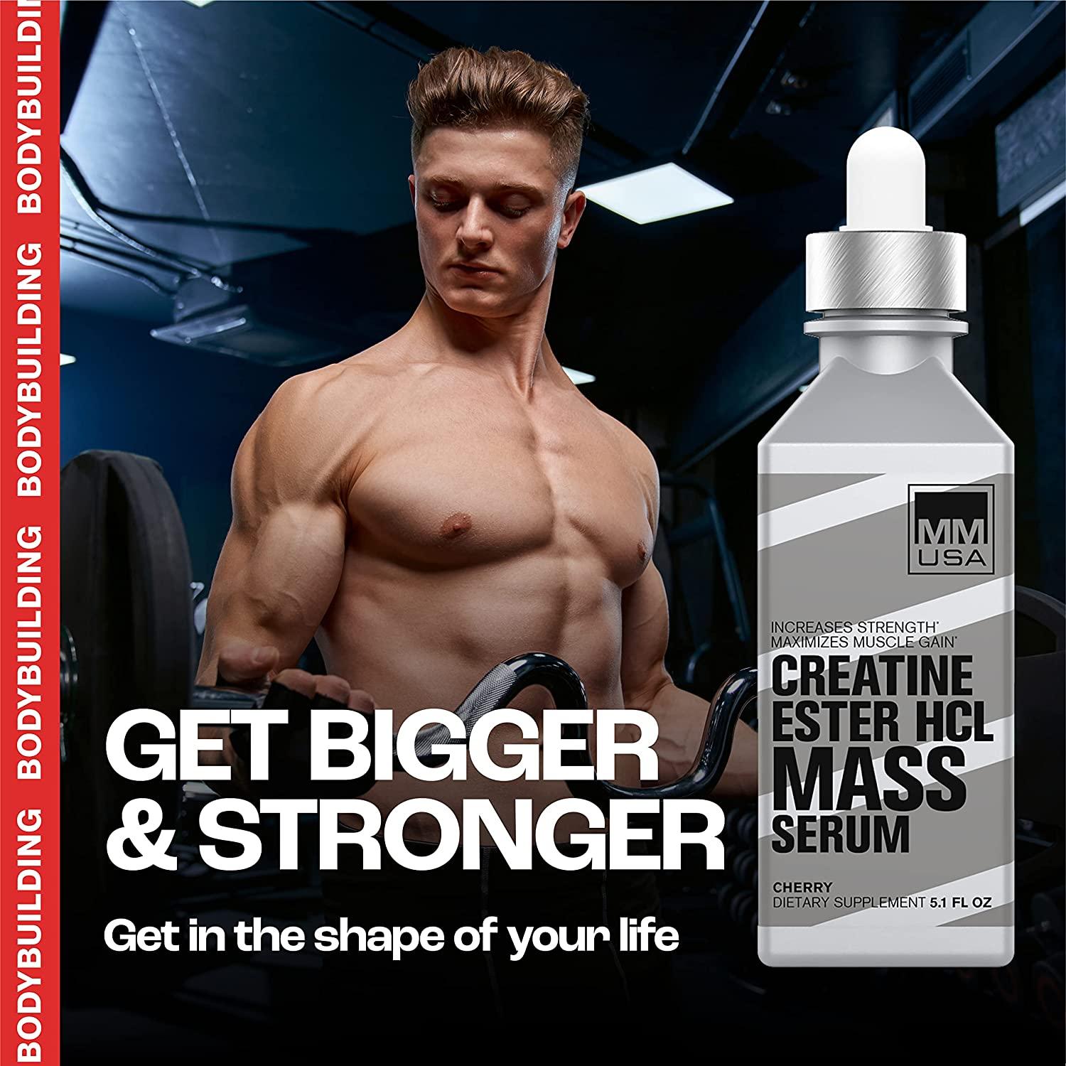 Muscle Mass Serum with Glucosamine, Chondroitin & Creatine HCL Formula ...