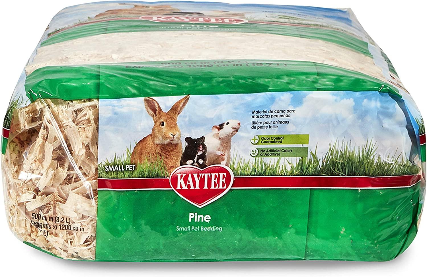 Kaytee Pine Bedding 1200 Cubic Inch - Natural Wood Shavings for Small ...
