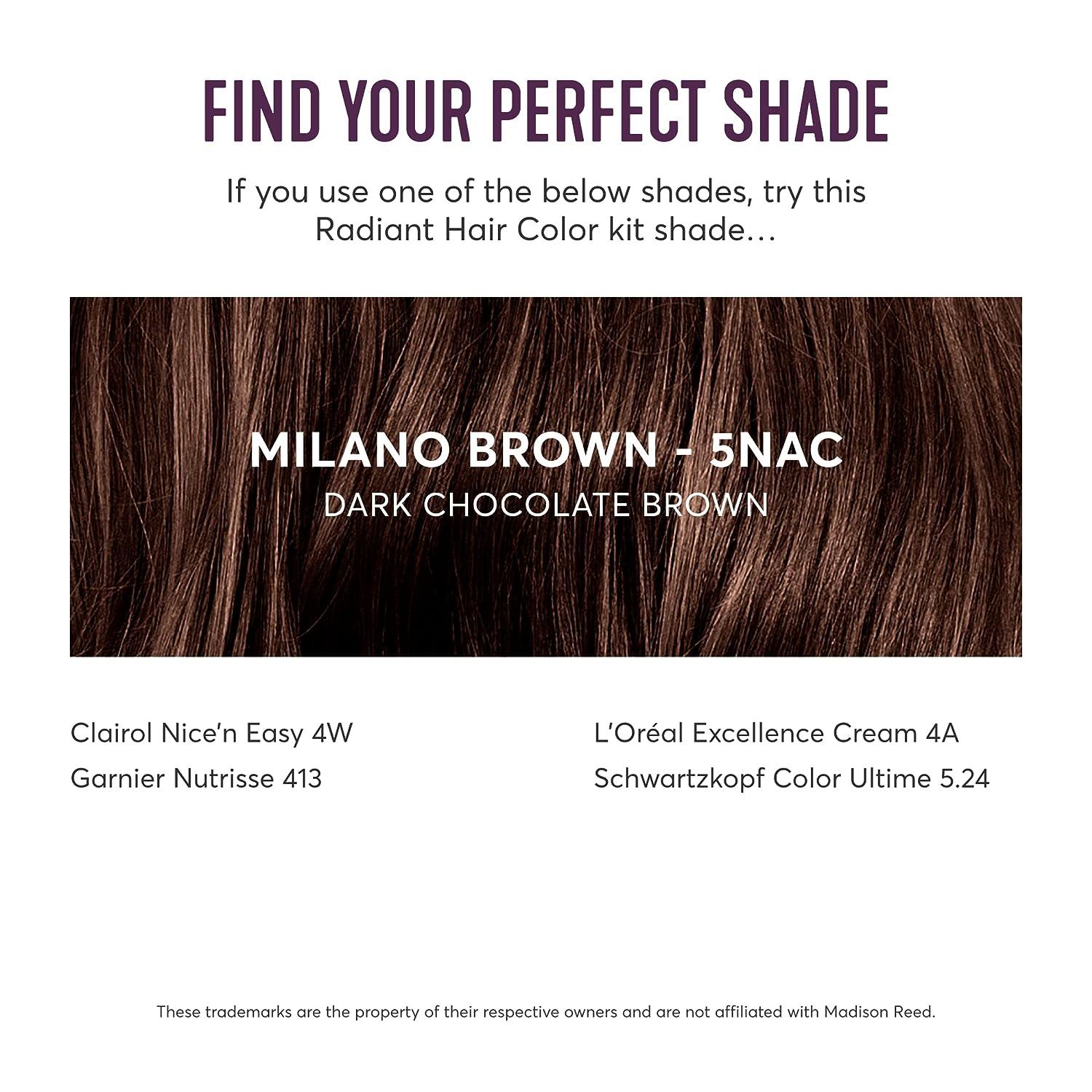 Madison Reed Radiant Hair Color Kit Milano Brown (5NAC) Shades of Black ...
