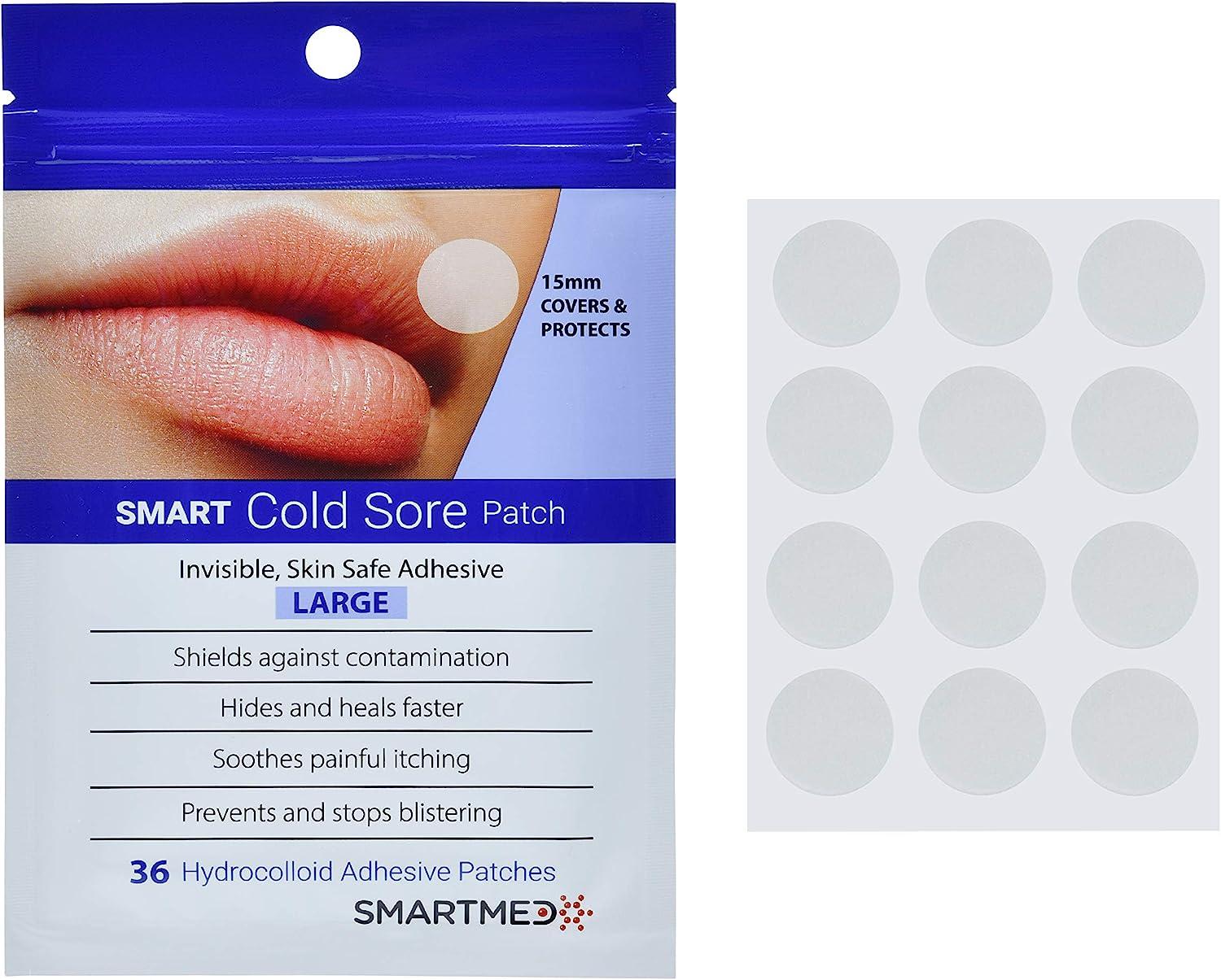 SMARTMED Cold Sore Treatment Patch - Large 36 Patches | Prevent ...