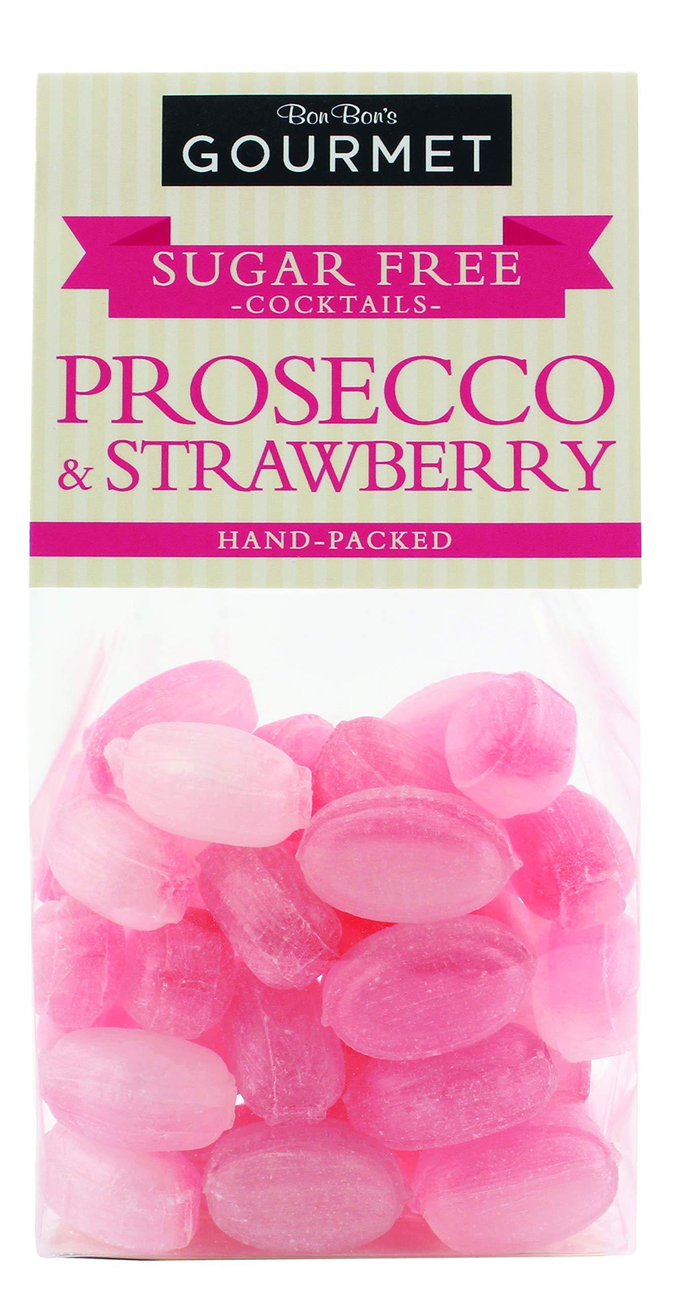 Sugar Free Prosecco and Strawberry Bon Bons - 160g | Delicious Treats