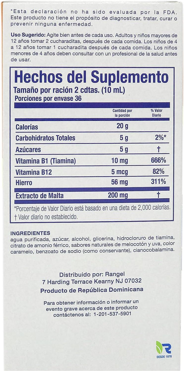 Vino Cerebrina Mineral and Vitamin Syrup - Rangel 12 OZ - Best ...