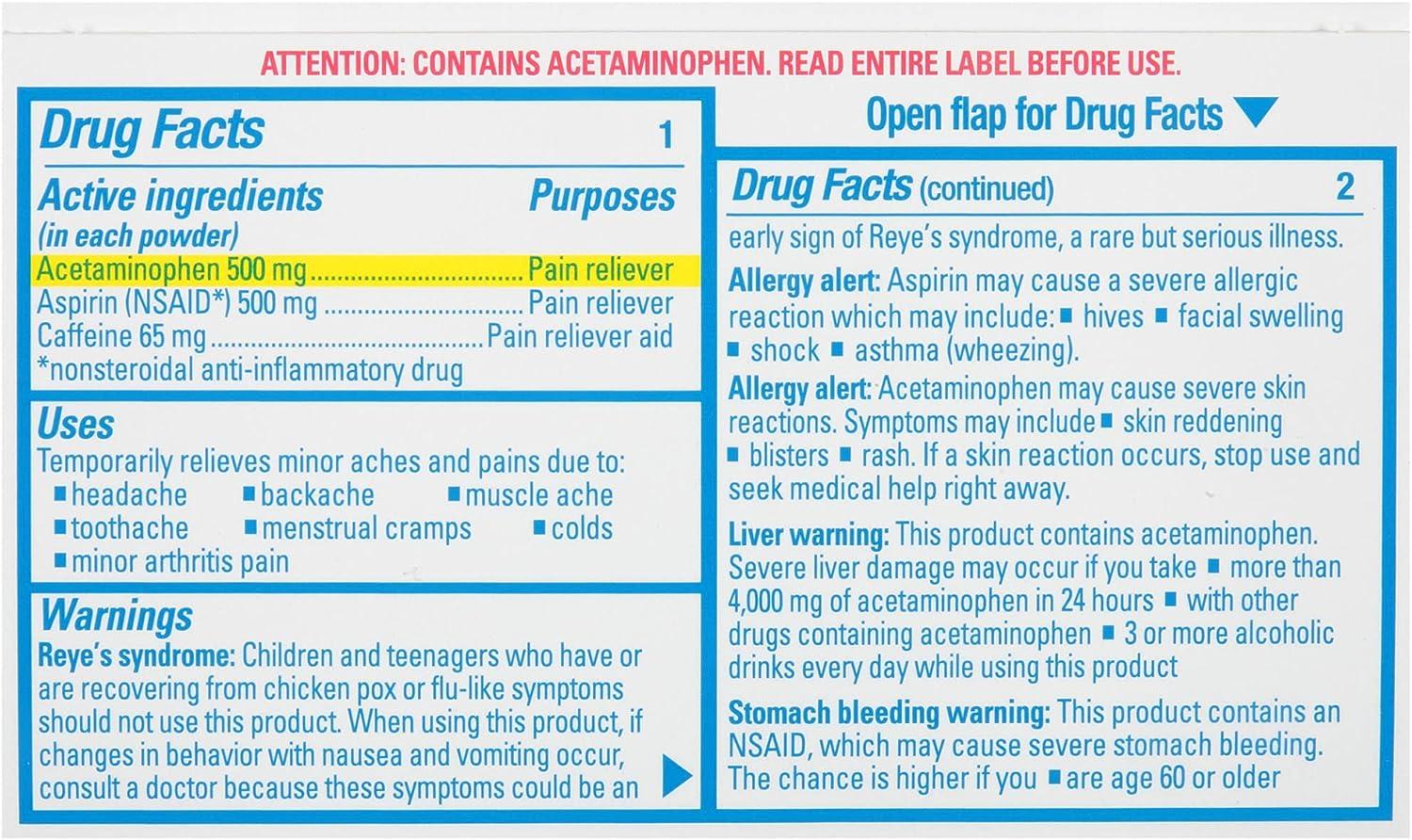 BC Max Strength Fast Pain Relief Powder - Lemonade Flavor, Aspirin ...