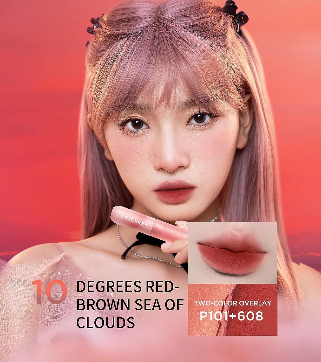 COLORKEY Velvety Mousse Fluffy Lip Mud - Sunset Warm Colors | Long ...