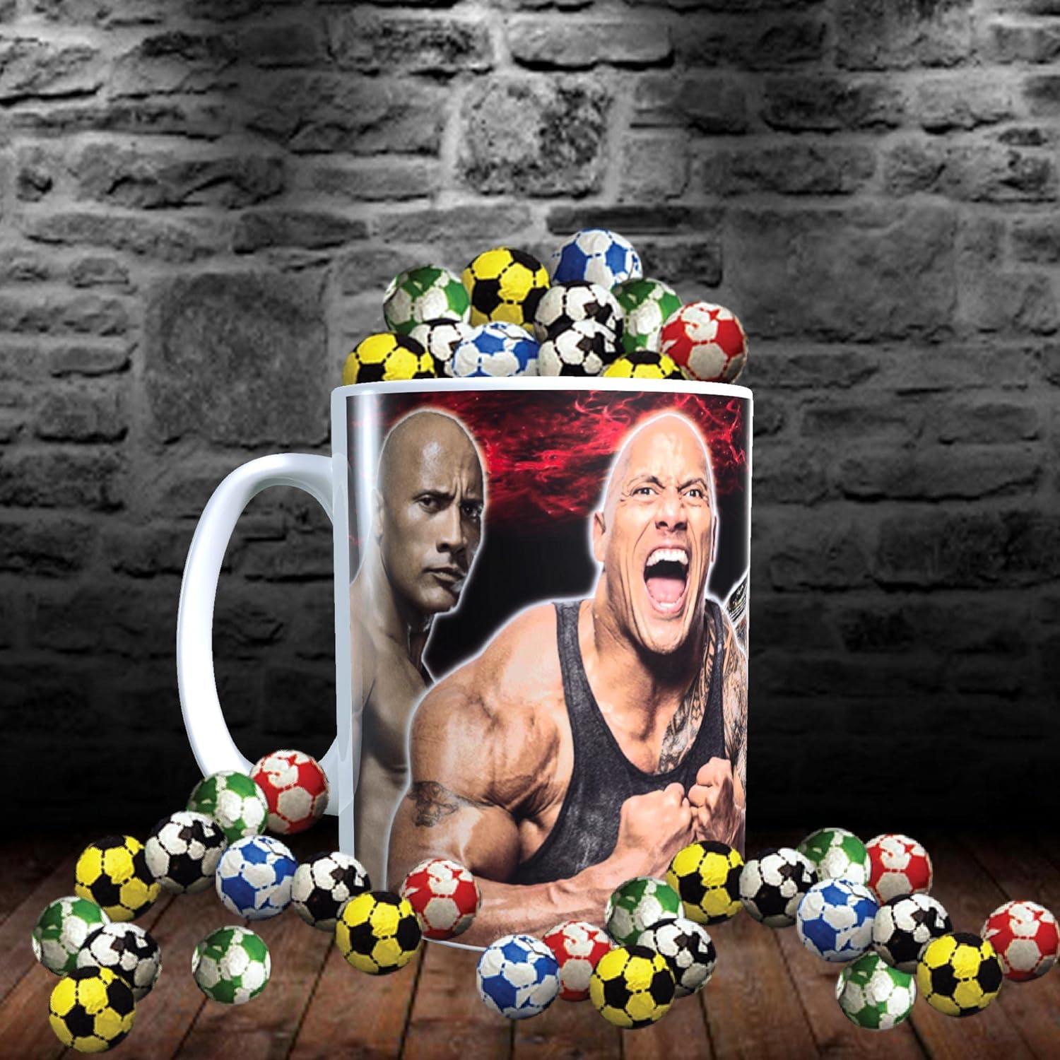 Dwayne Johnson Celebrity Icon Mug with Choice of Sweets Gift | Buy Now ...
