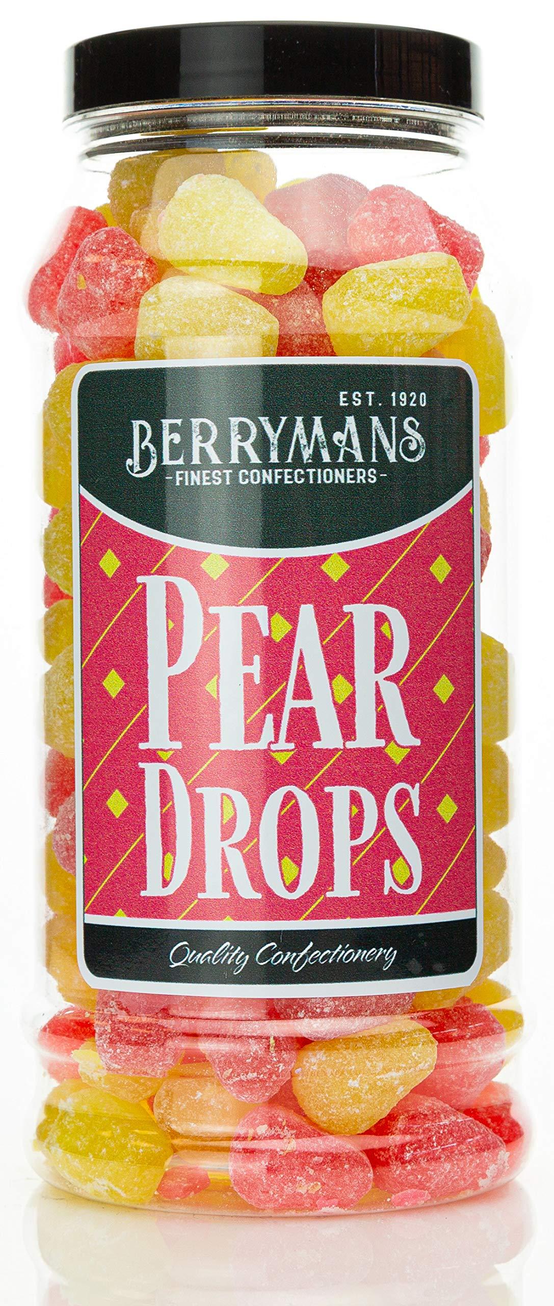 Original Pear Drops Retro Boiled Sweets Gift Jar By Berrymans Sweet ...