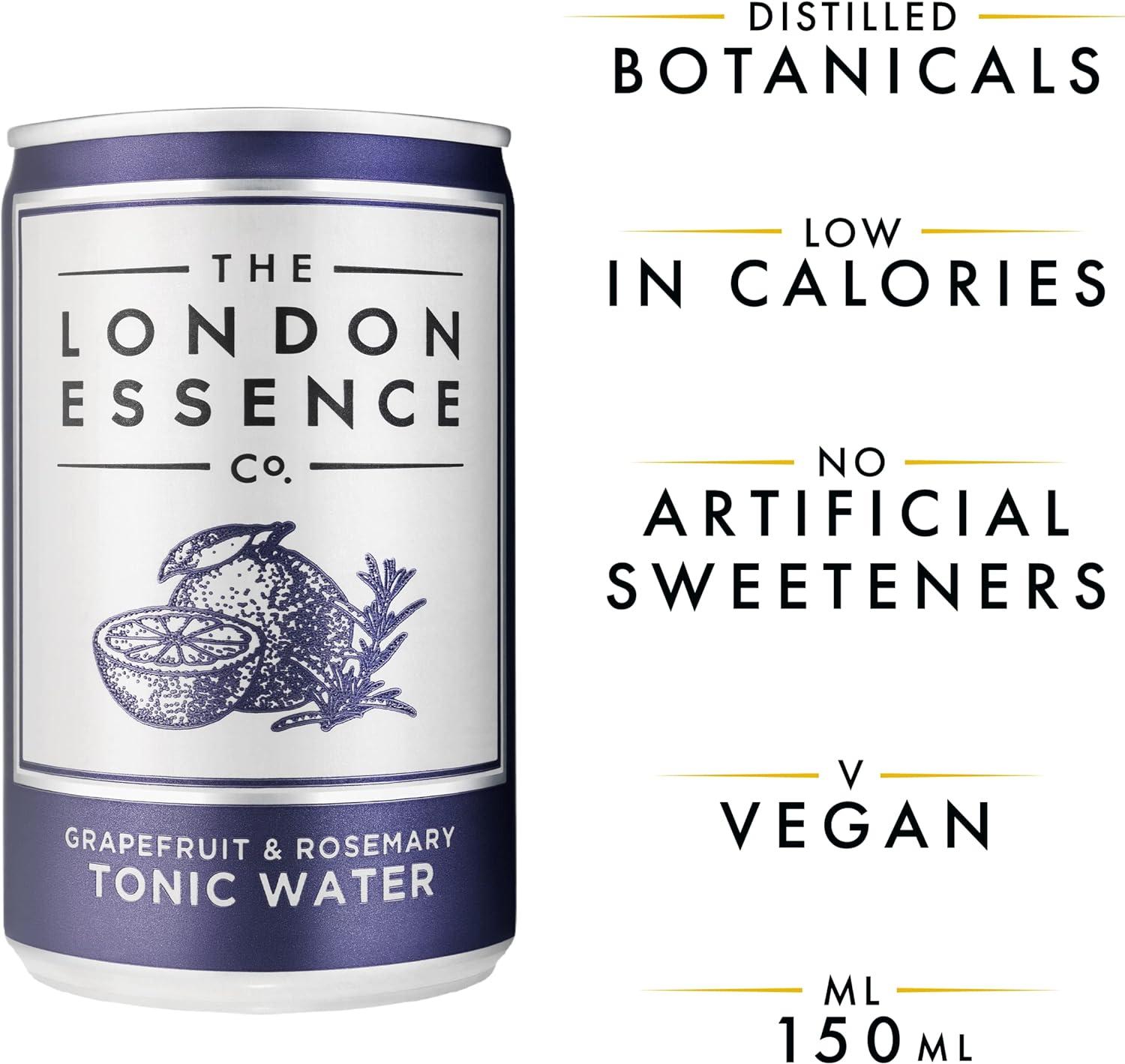 The London Essence Co. Rosemary Grapefruit & Rosemary 6-Pack 150ml Cans ...