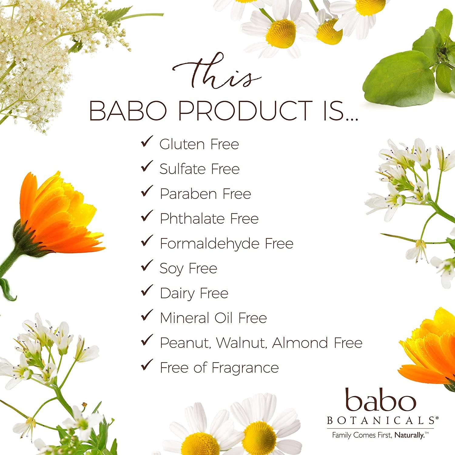 Babo Botanicals Sensitive Baby 2-in-1 Shampoo & Wash - with Organic ...