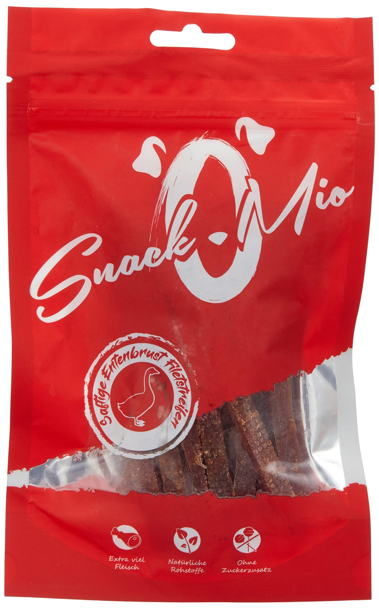 Snackomio Premium Dog Snack - Juicy Grain-Free Duck Breast Fillet ...