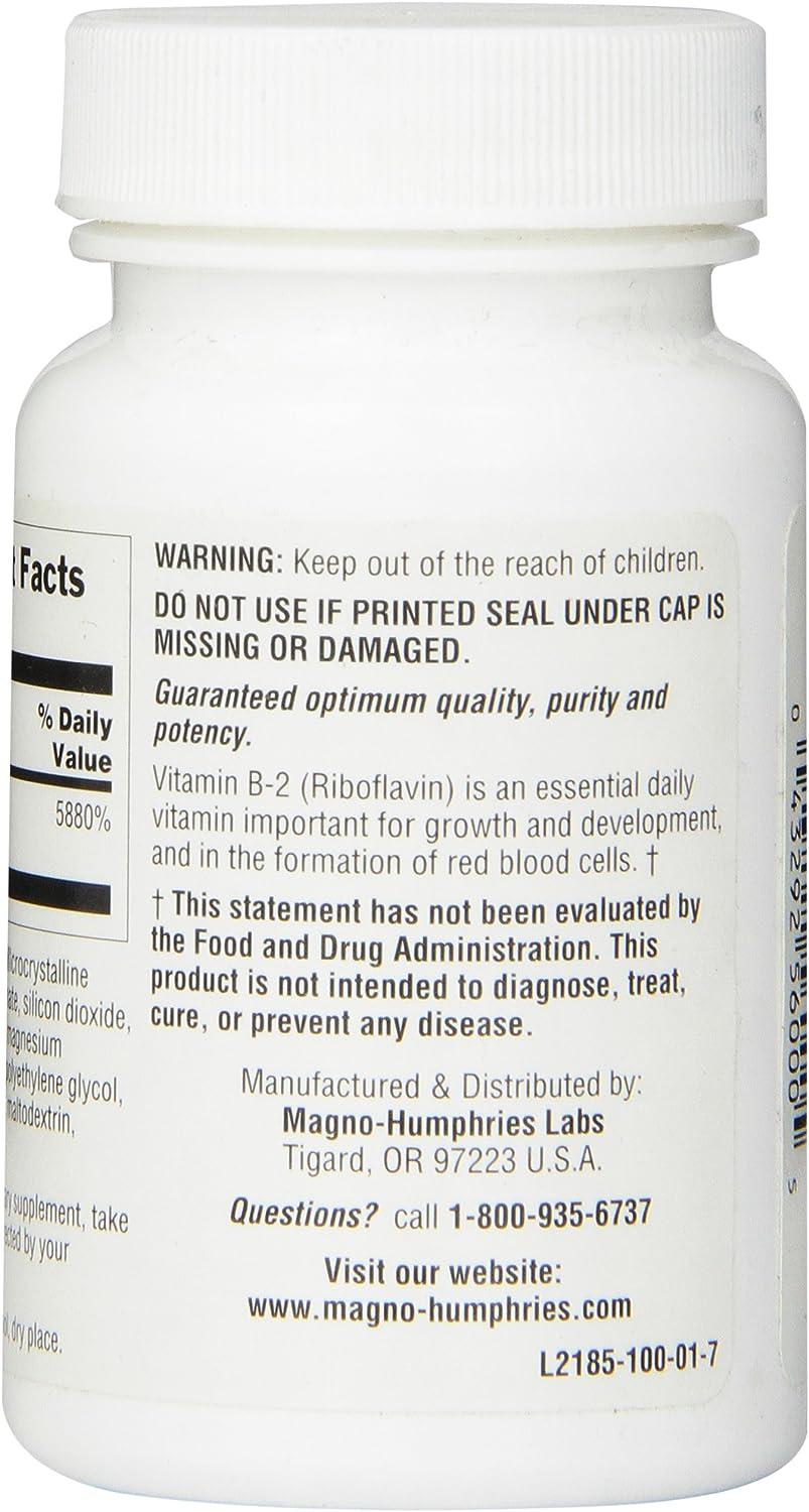 Optimum Vitamin B-2 100mg Tablets - 100 Count | Buy Now with Express ...