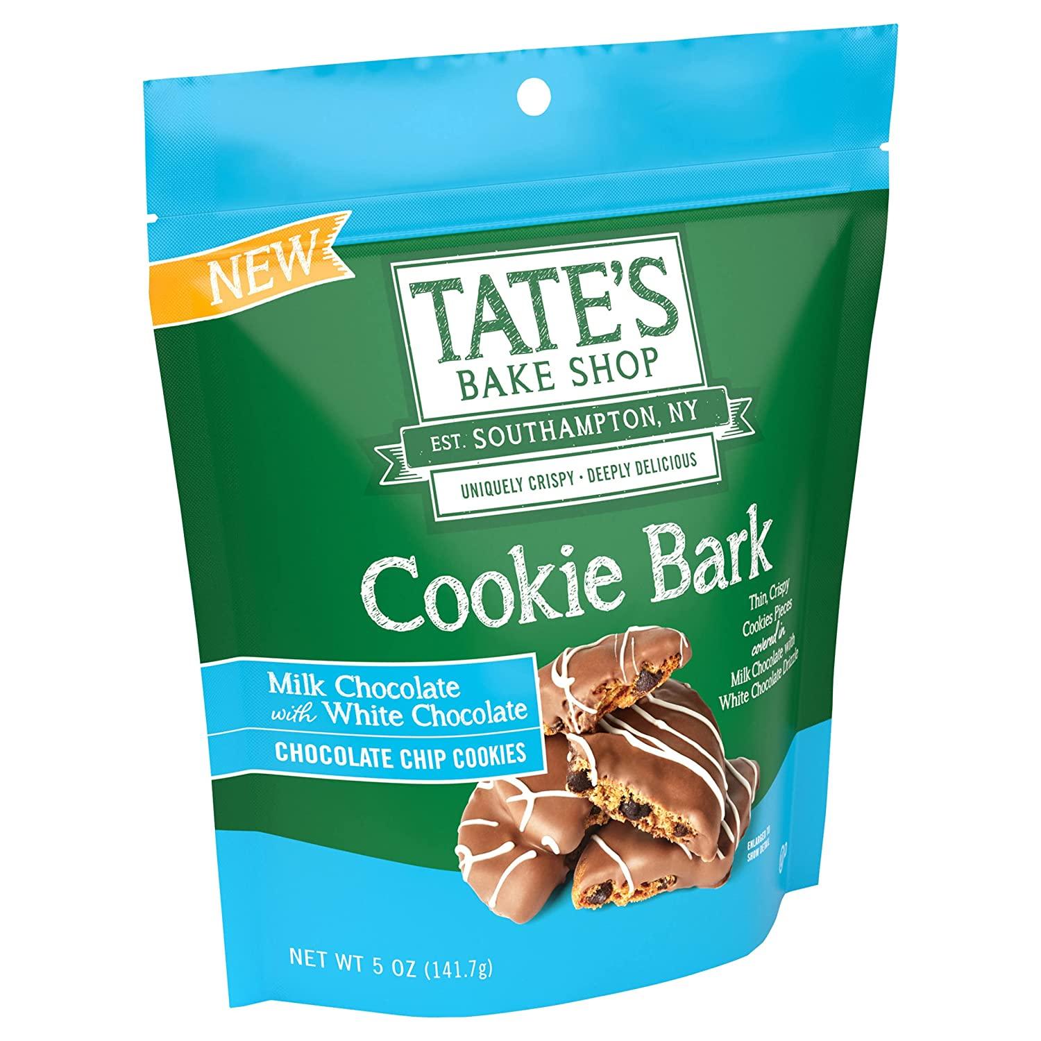 Tate's Bake Shop Cookie Bark Chocolate Chip Cookies with Milk & White ...