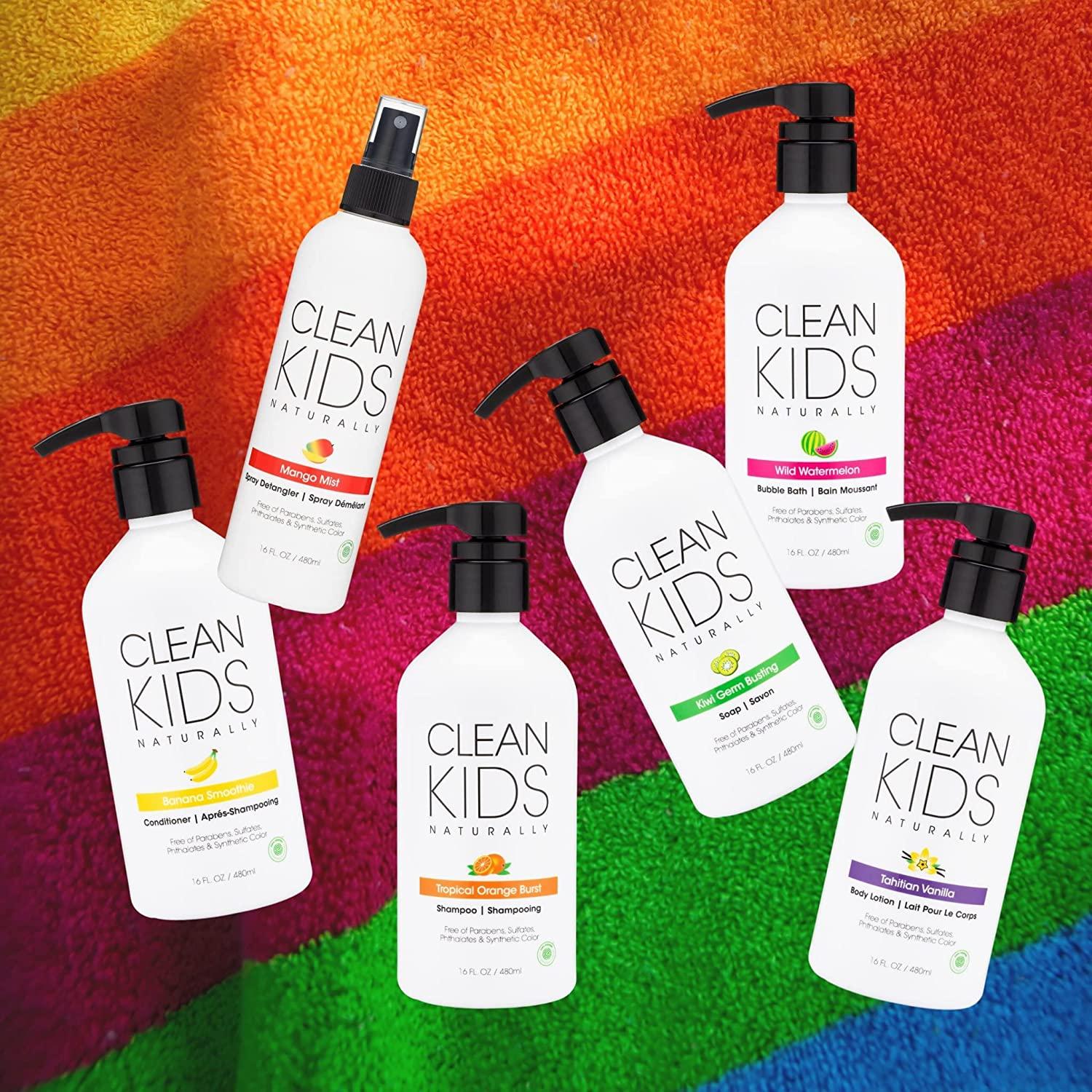 Clean Kids Naturally Banana Smoothie Conditioner 16 oz - Gentle ...