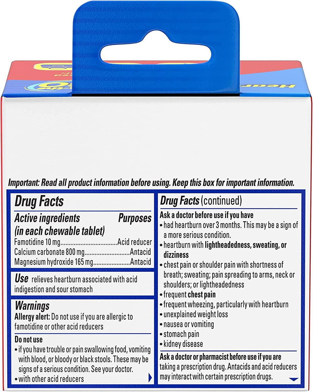 Pepcid Complete 8 ct Chewable Tablets, Berry Flavor - Pack of 1 | Buy ...