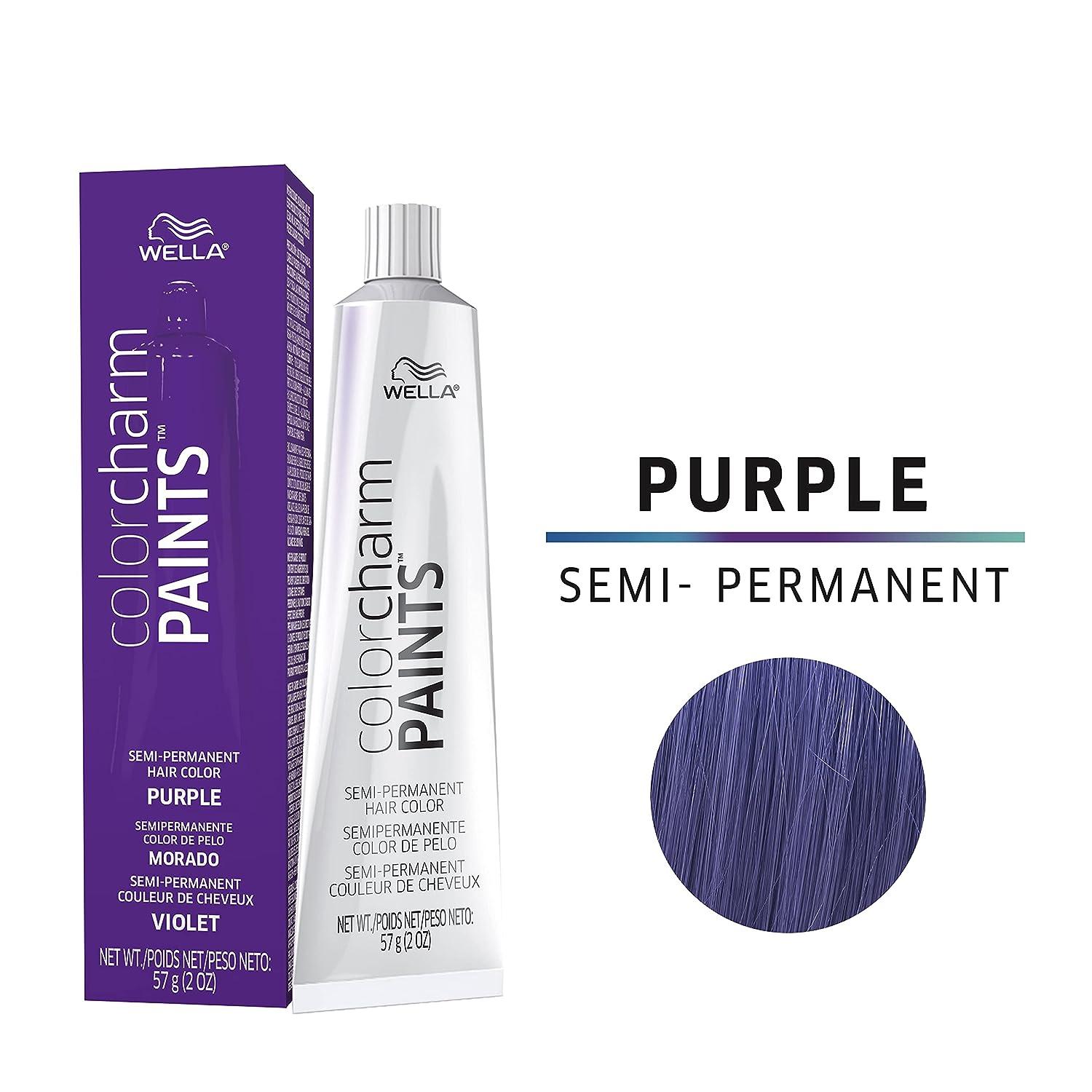 WELLA Color Charm Purple Semi-Permanent Hair Color 2oz - Pack of 1 ...