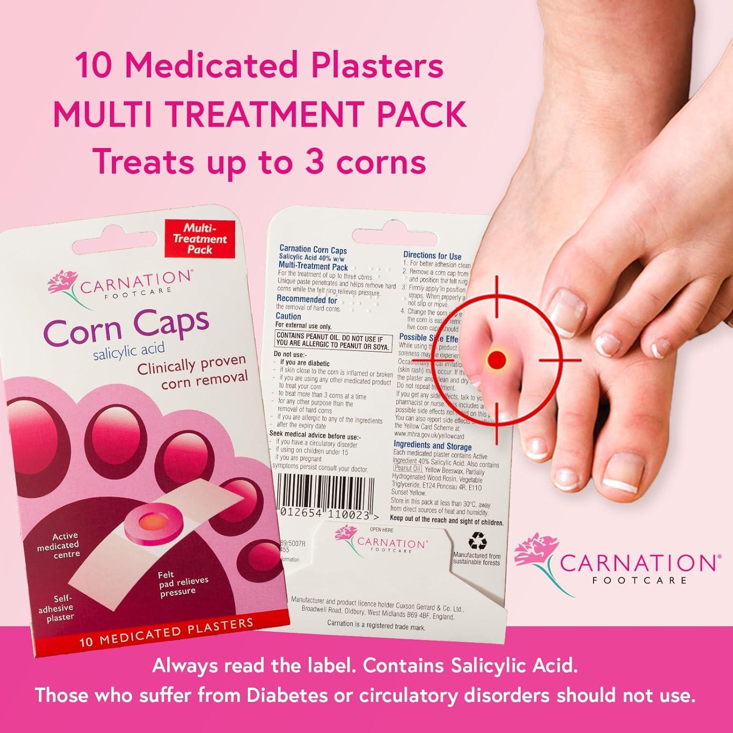 Carnation Footcare Corn Caps x 10 Single | Buy Now with Express ...