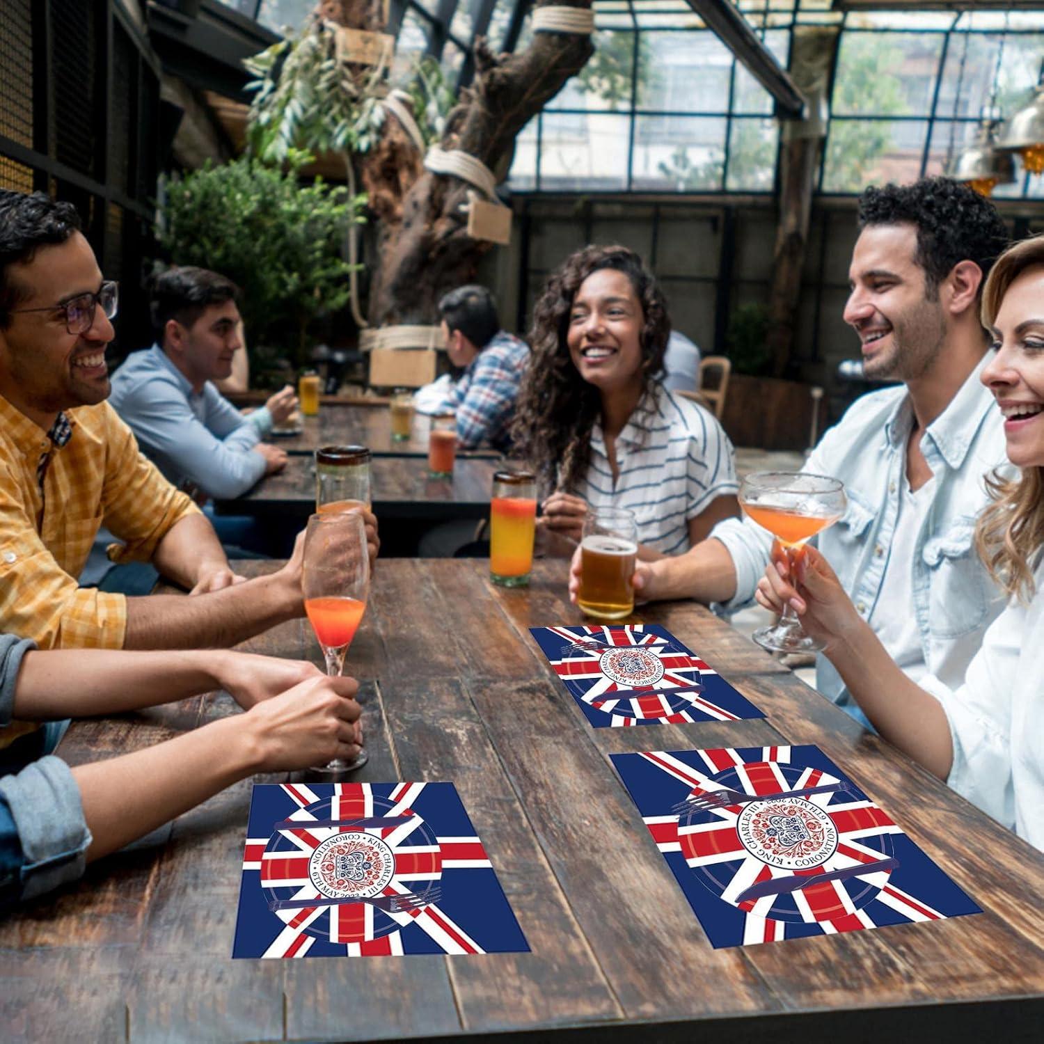 British Flag Plates Union Jack Supplies Food Grade Plates Patriotic ...