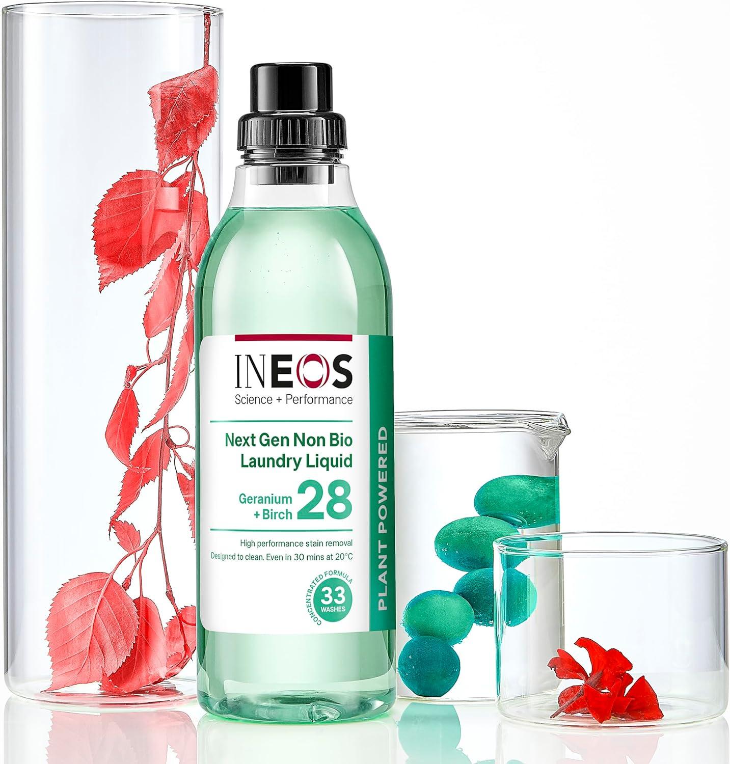 INEOS Next-Gen Non Bio Laundry Washing Liquid Detergent 33 Washes (1L ...