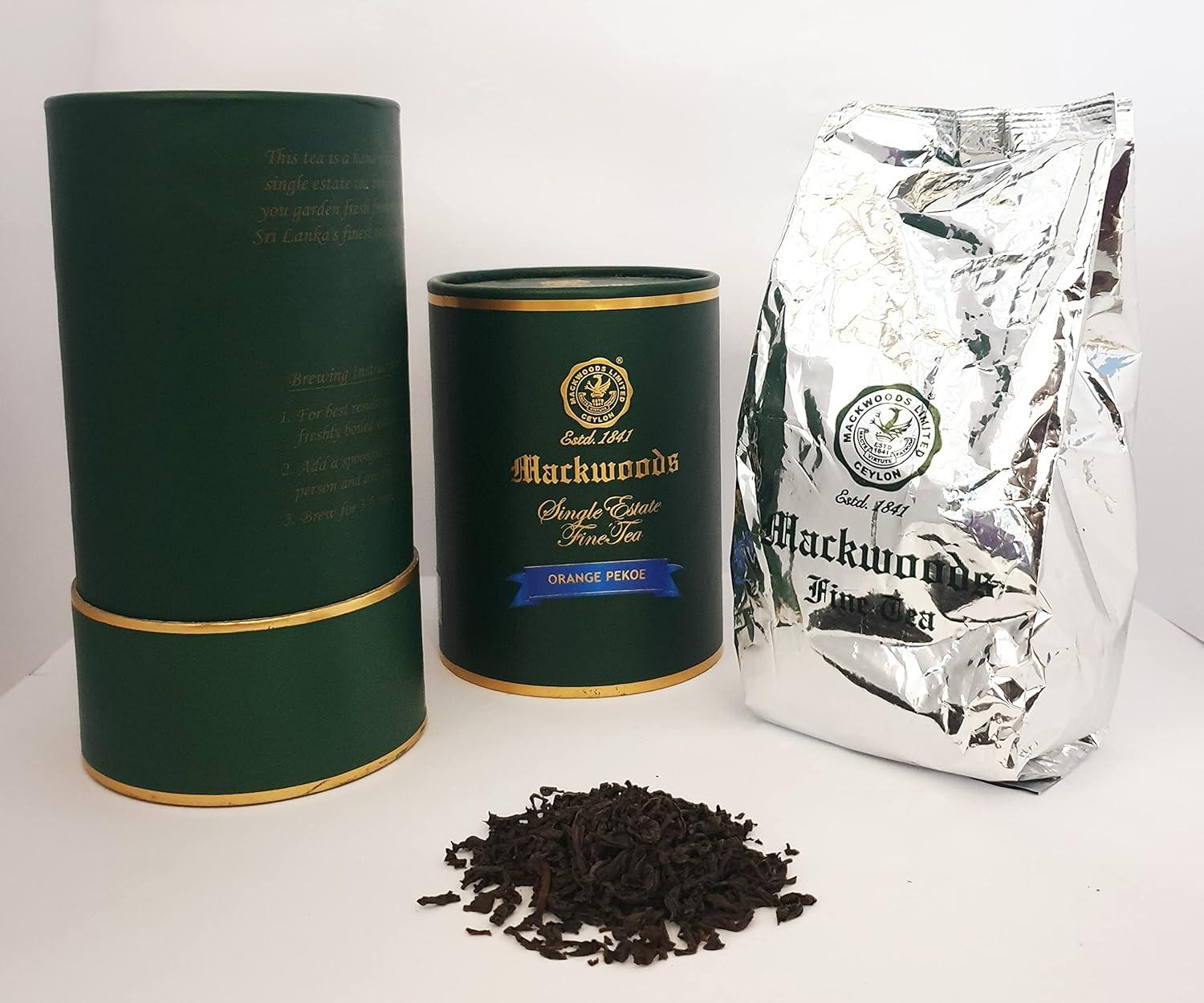 Ceylon Black Tea MACKWOODS Single Estate Loose Leaf Orange Pekoe Tea ...