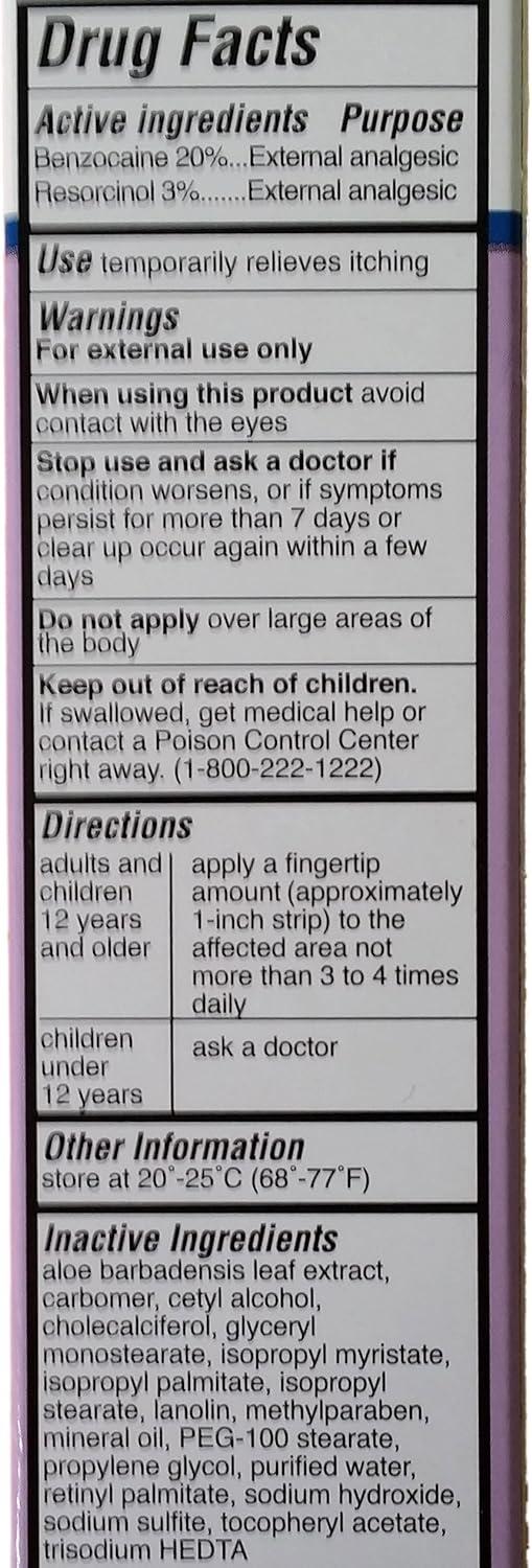 Maximum Strength Vagicaine Anti-Itch Cream 1oz - Fast Relief by Equate