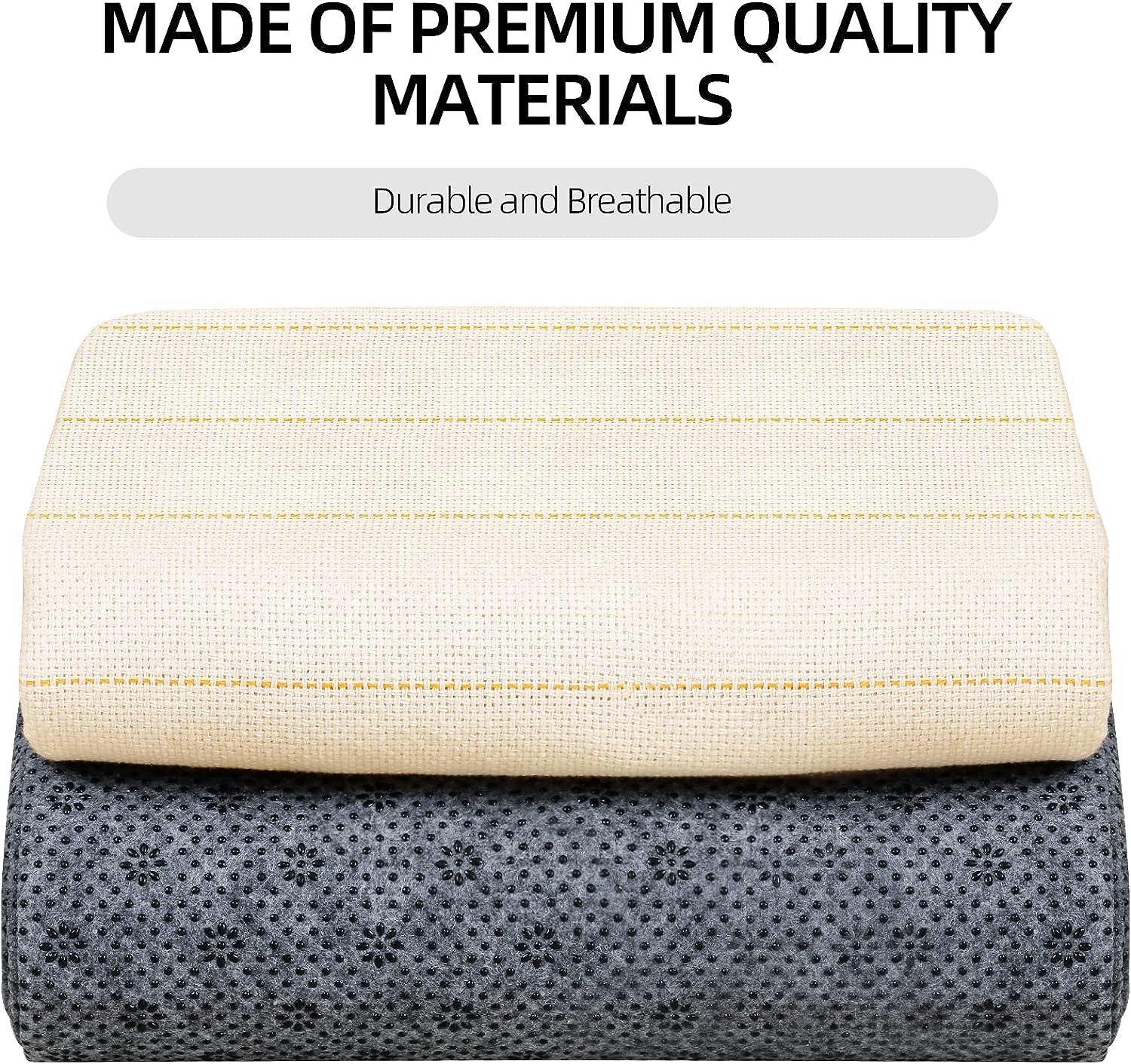 Monk Cloth Rug Tufting Kit with Yellow Marked Lines - 79x59 Inch ...