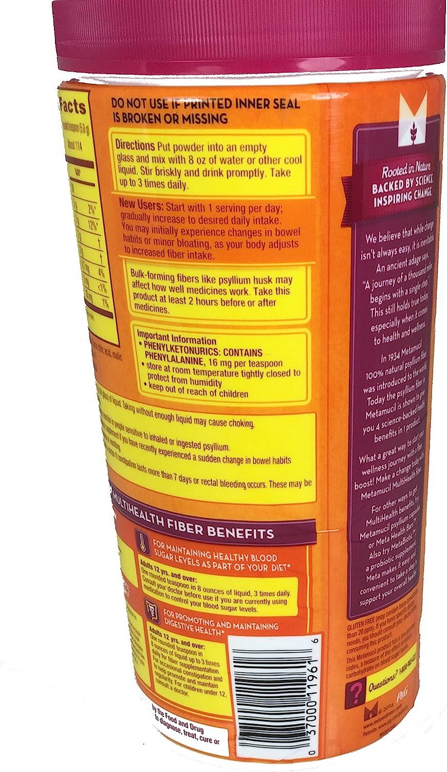 Metamucil Berry Burst 114 Doses - 23.3oz | High Fiber Supplement