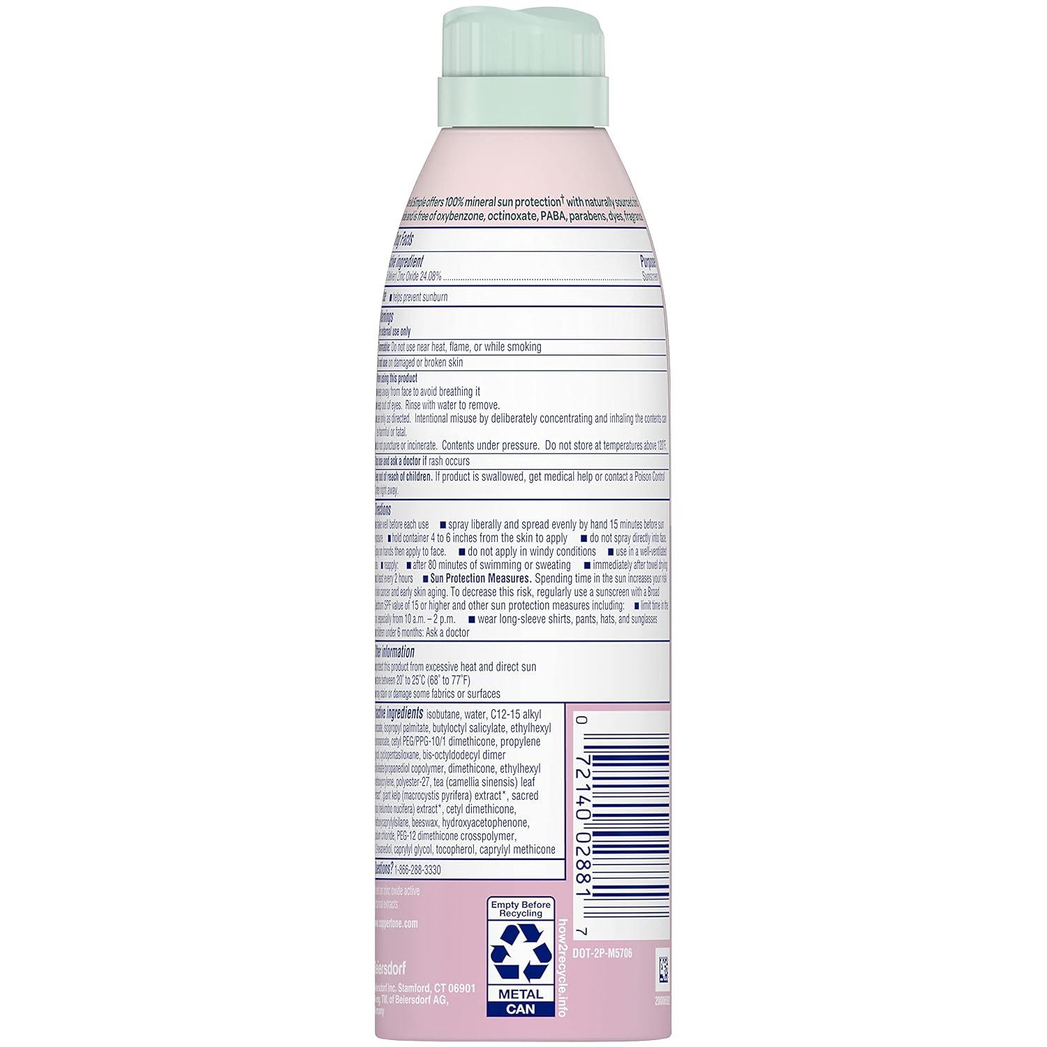 Coppertone Pure & Simple Baby Spray Sunscreen SPF 50 - Pack of 3 (5 oz ...